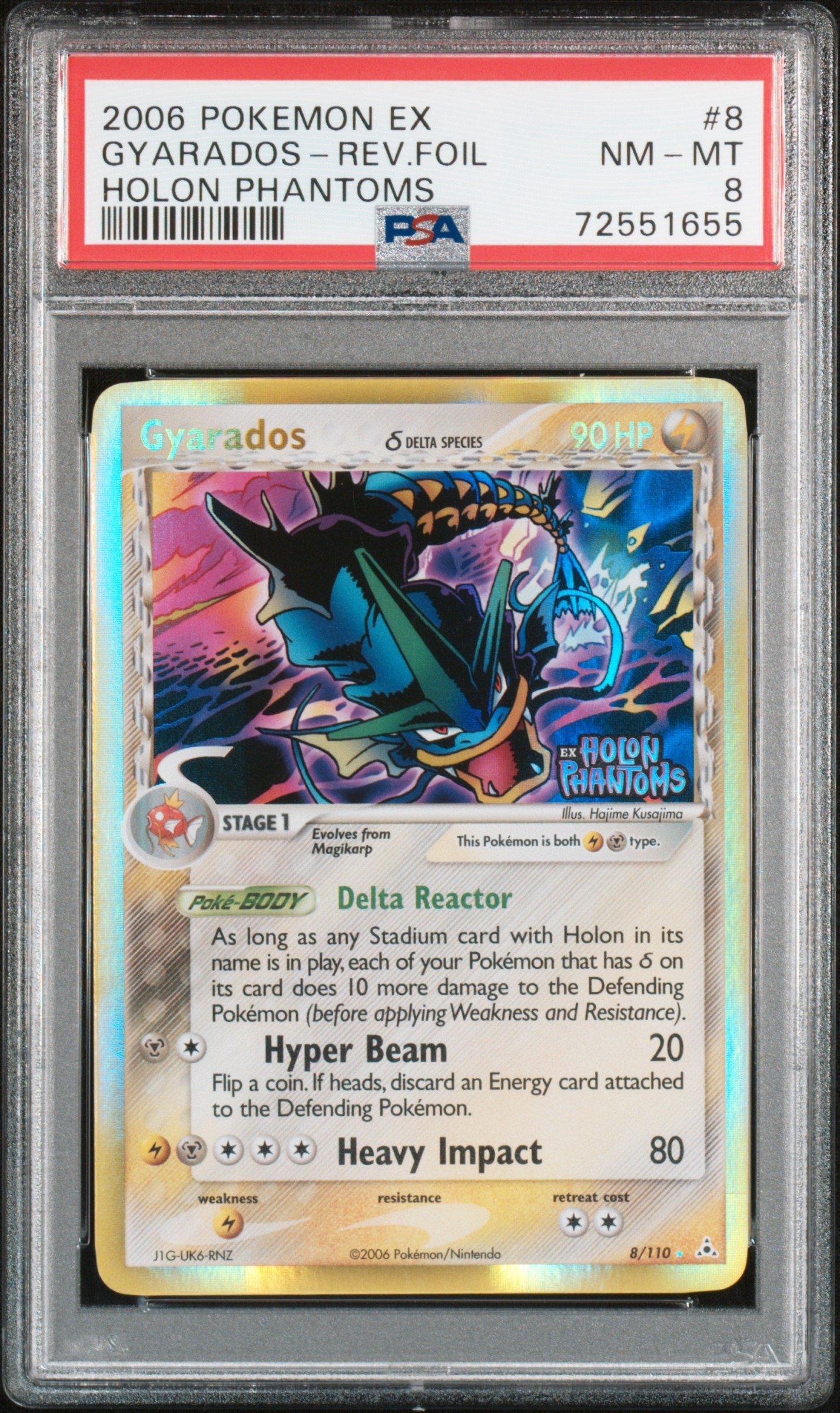 2006 Pokemon Ex Holon Phantoms 8 Gyarados-reverse Foil PSA 8 | GameStop