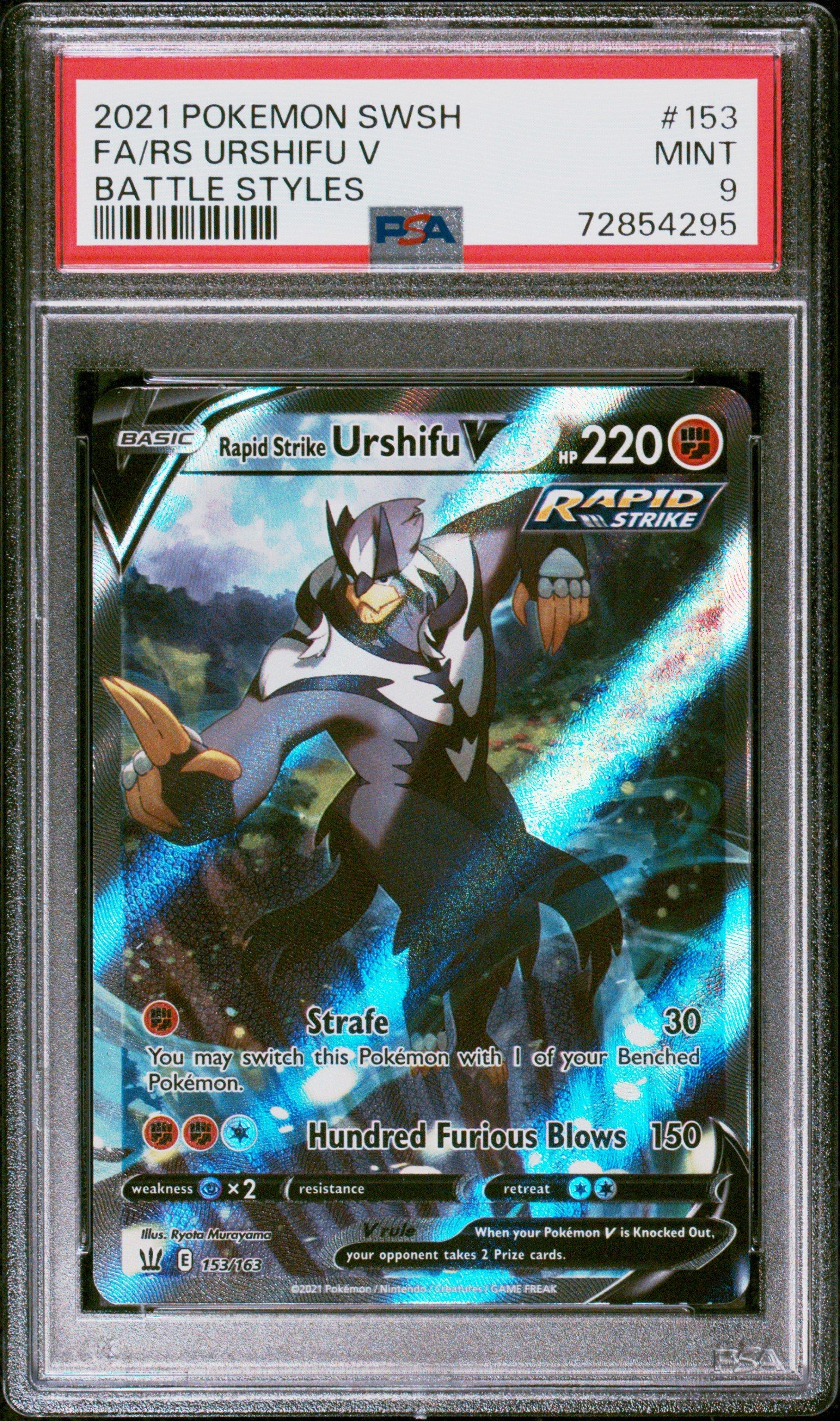 2021 Pokemon Sword & Shield Battle Styles 153 Full Art/rapid Strike ...