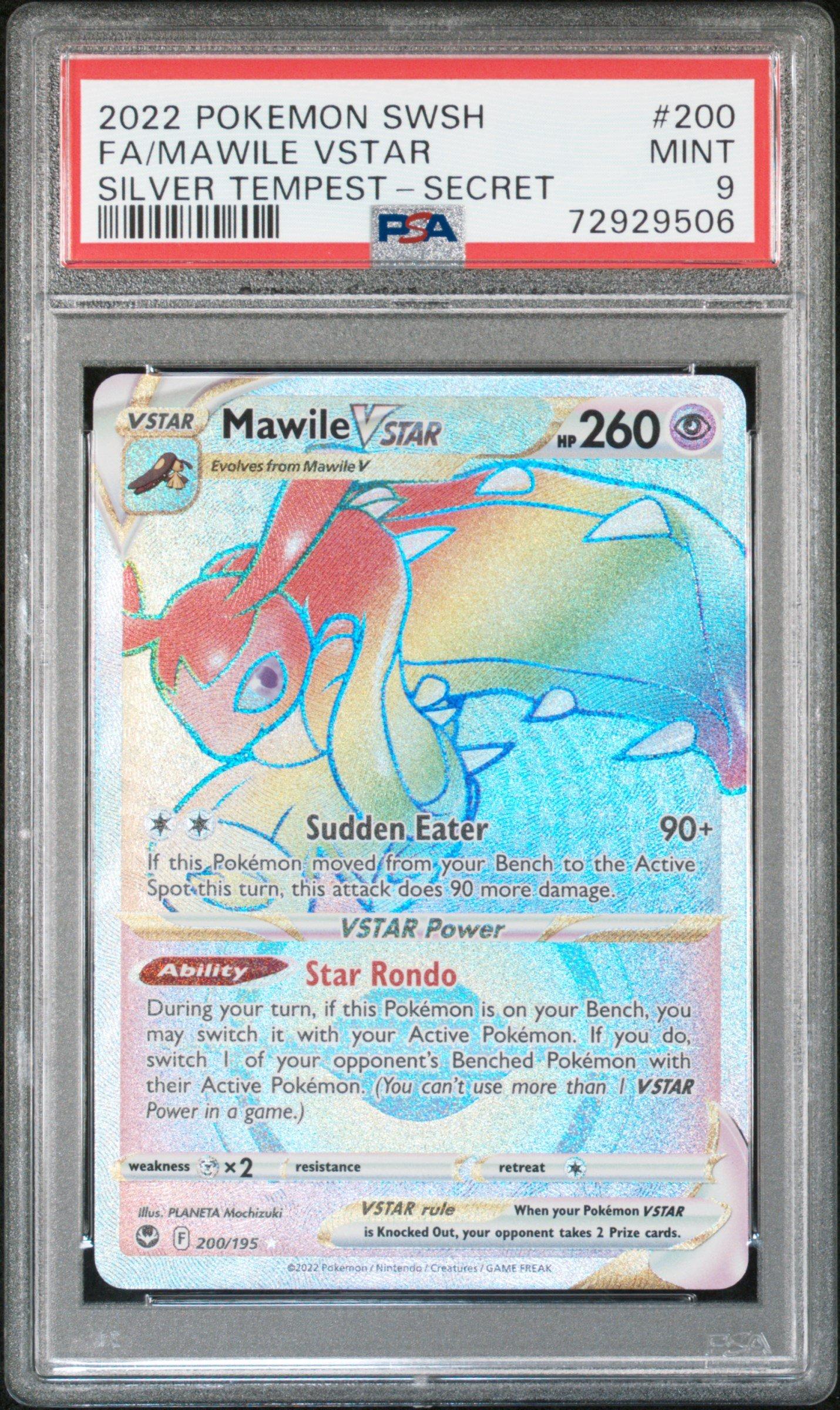 2022 Pokemon Sword & Shield Silver Tempest 200 Full Art/mawile Vstar Secret PSA 9 | GameStop