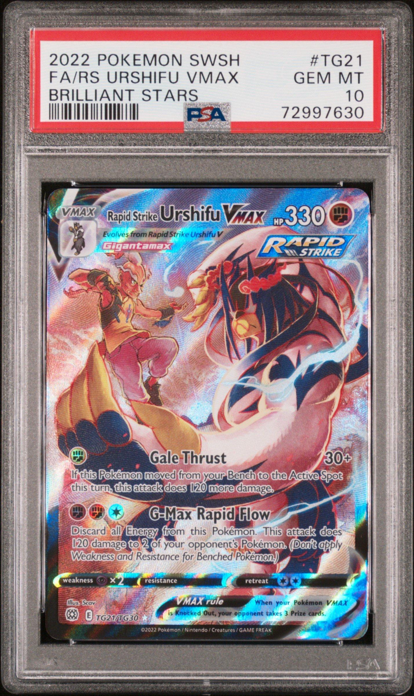 2022 Pokemon Sword & Shield Brilliant Stars Tg21 Full Art/rapid Strike ...