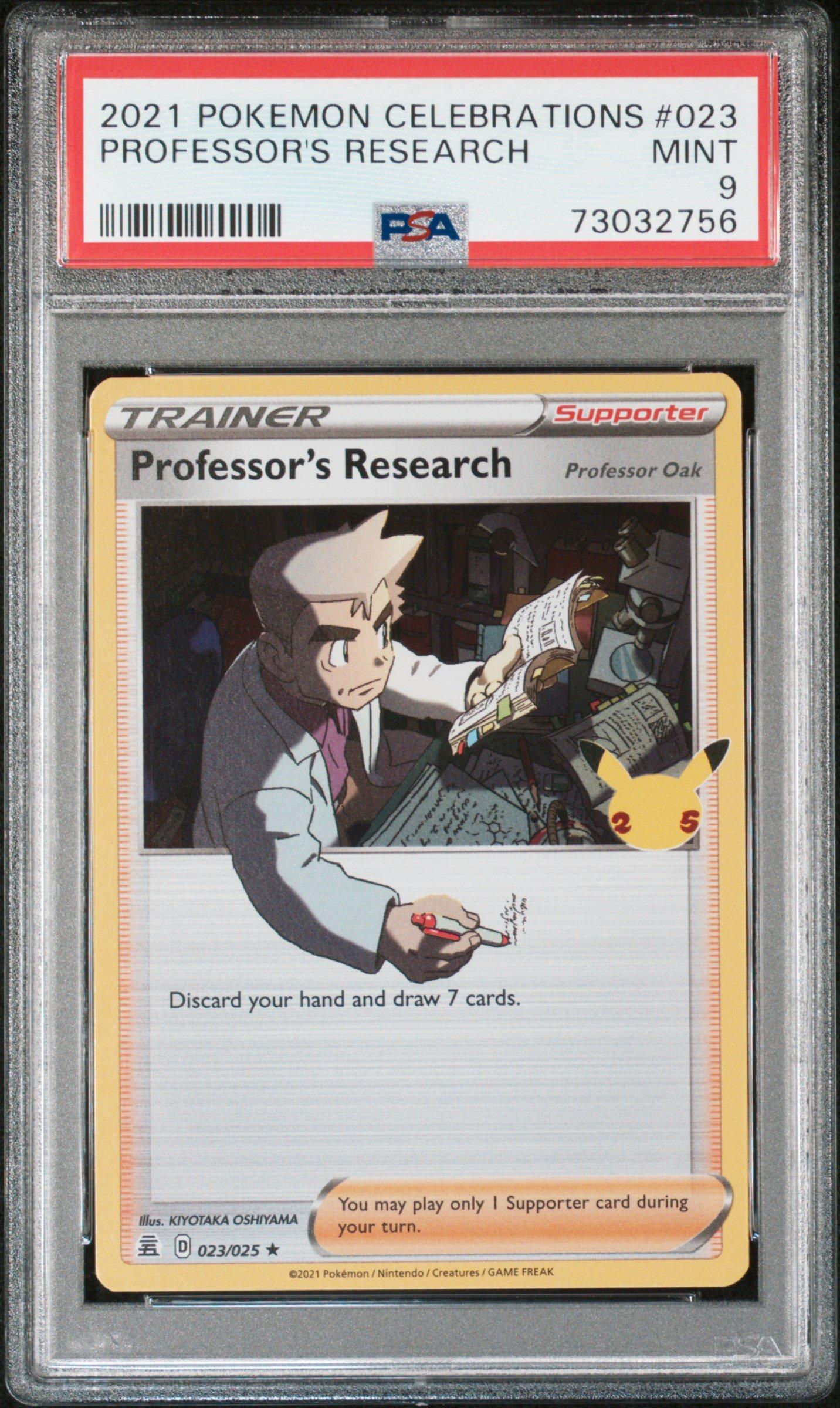 2021 Pokemon Celebrations 023 Professor's Research PSA 9 | GameStop