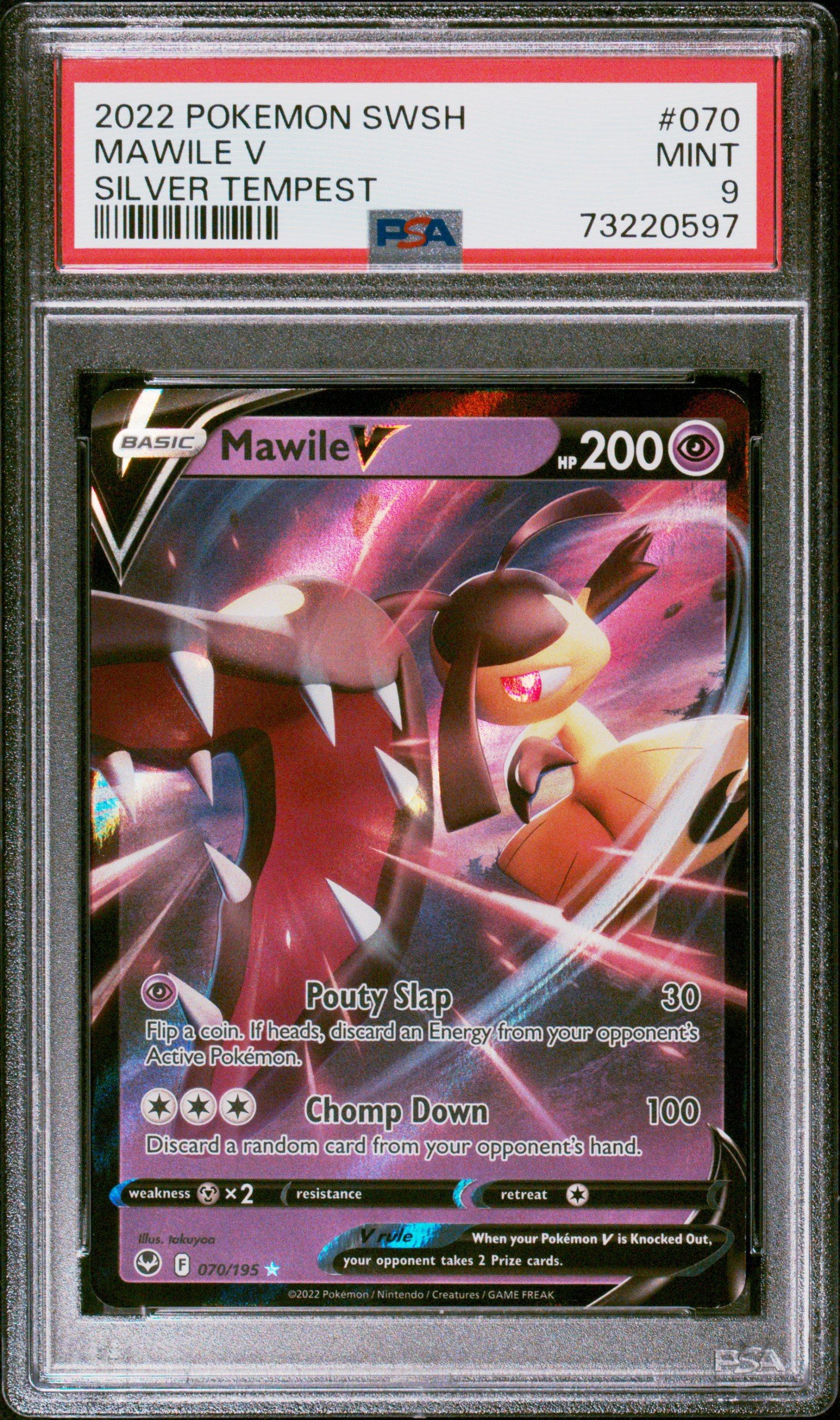 2022 Pokemon Sword & Shield Silver Tempest 070 Mawile V PSA 9 | GameStop