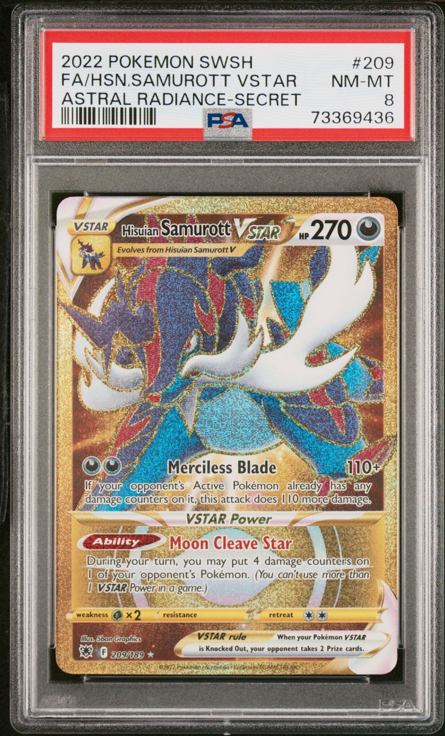 2022 Pokemon Sword & Shield Astral Radiance 209 Full Art/hisuian ...