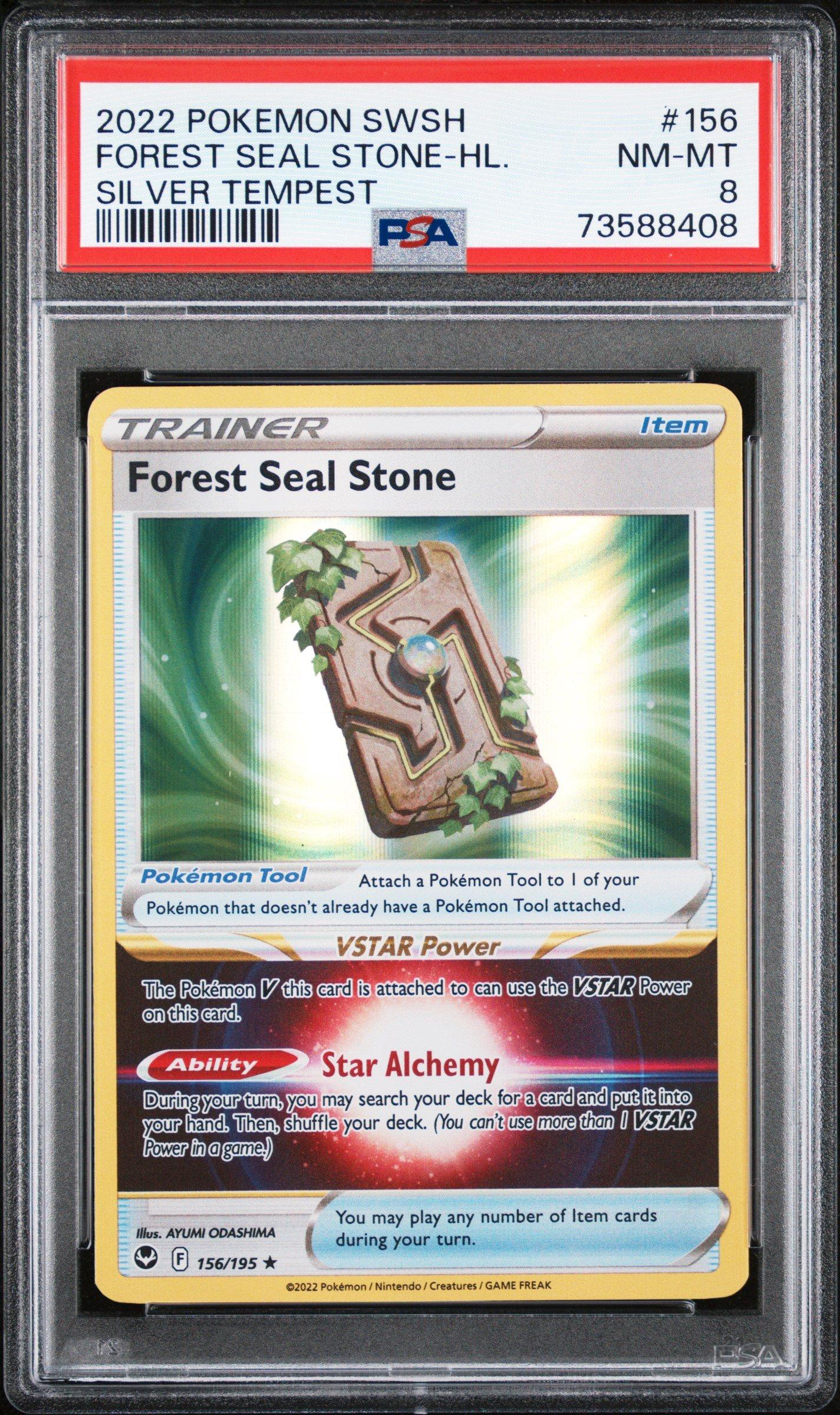 2022 Pokemon Sword & Shield Silver Tempest 156 Forest Seal Stone-holo ...
