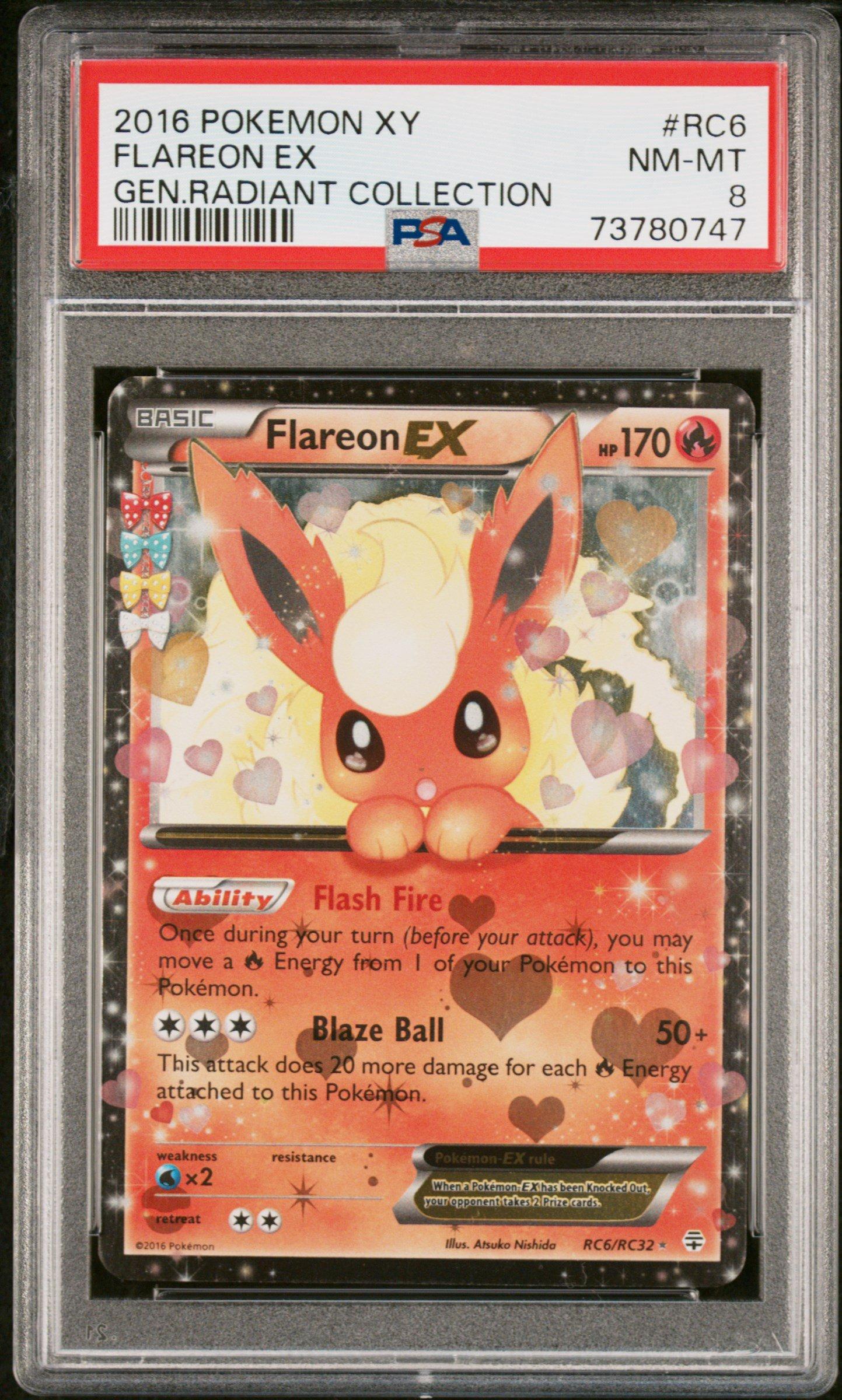 2016 Pokemon Xy Generations Radiant Collection Rc6 Flareon Ex PSA 8 | GameStop