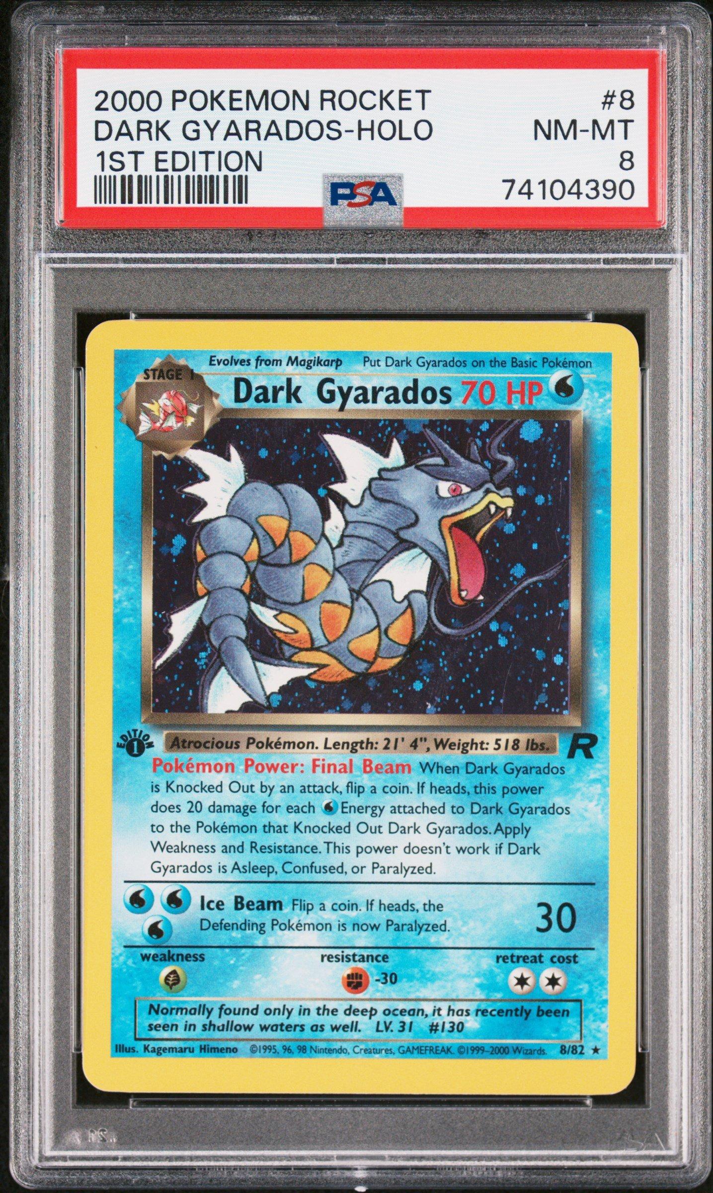 2000 Pokemon Rocket 8 Dark Gyarados-holo 1st Edition PSA 8 | GameStop