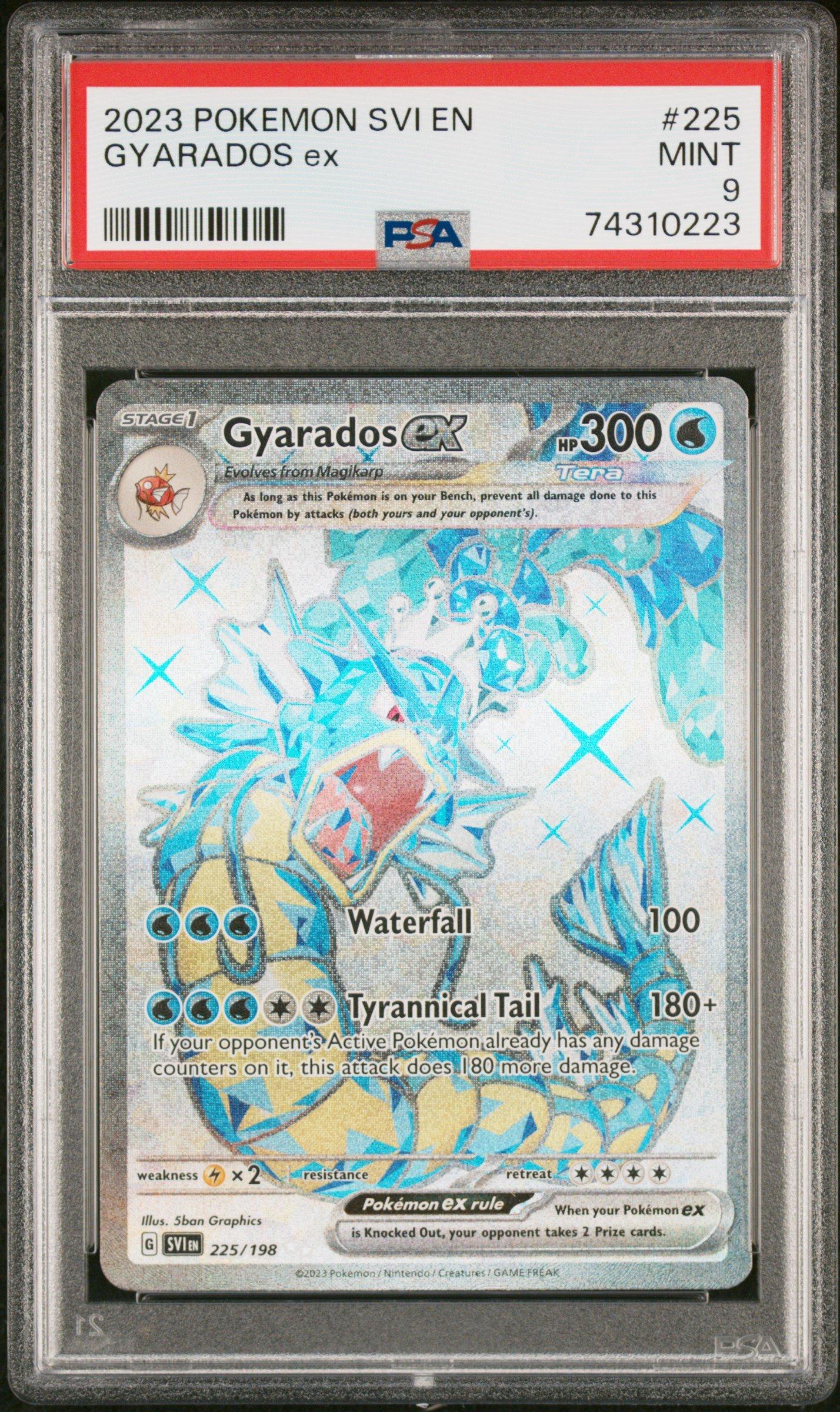 2023 Pokemon Svi En-scarlet & Violet 225 Gyarados Ex Ultra Rare PSA 9 ...