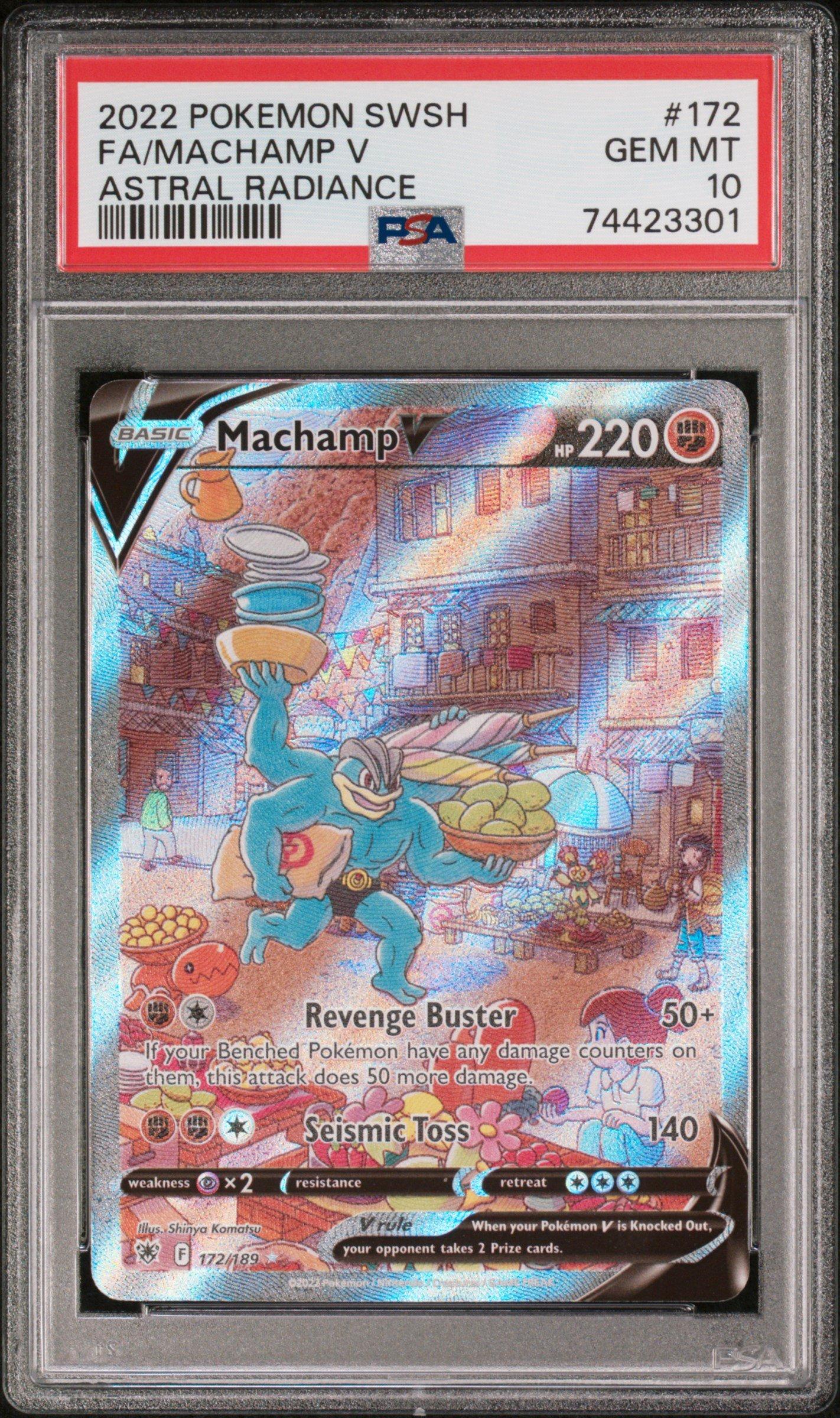 2022 Pokemon Sword & Shield Astral Radiance 172 Full Art/machamp V PSA ...