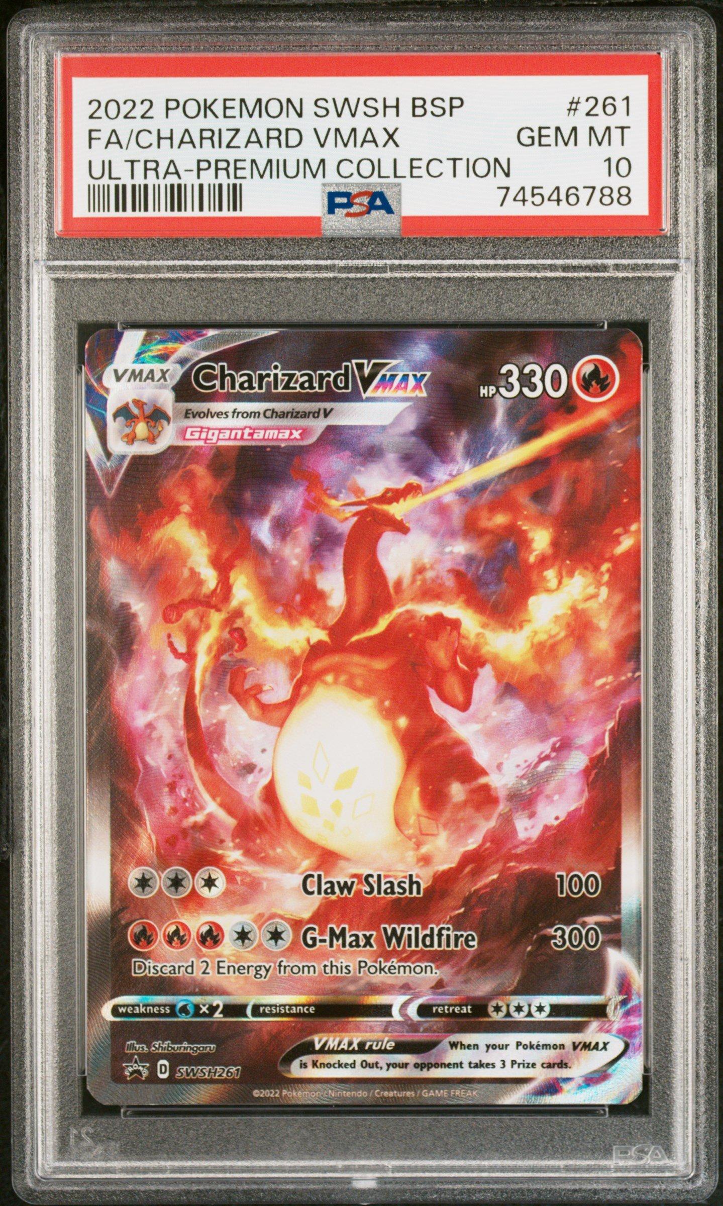 2022 Pokemon Swsh Black Star Promo 261 Fa/charizard Vmax PSA 10 | GameStop