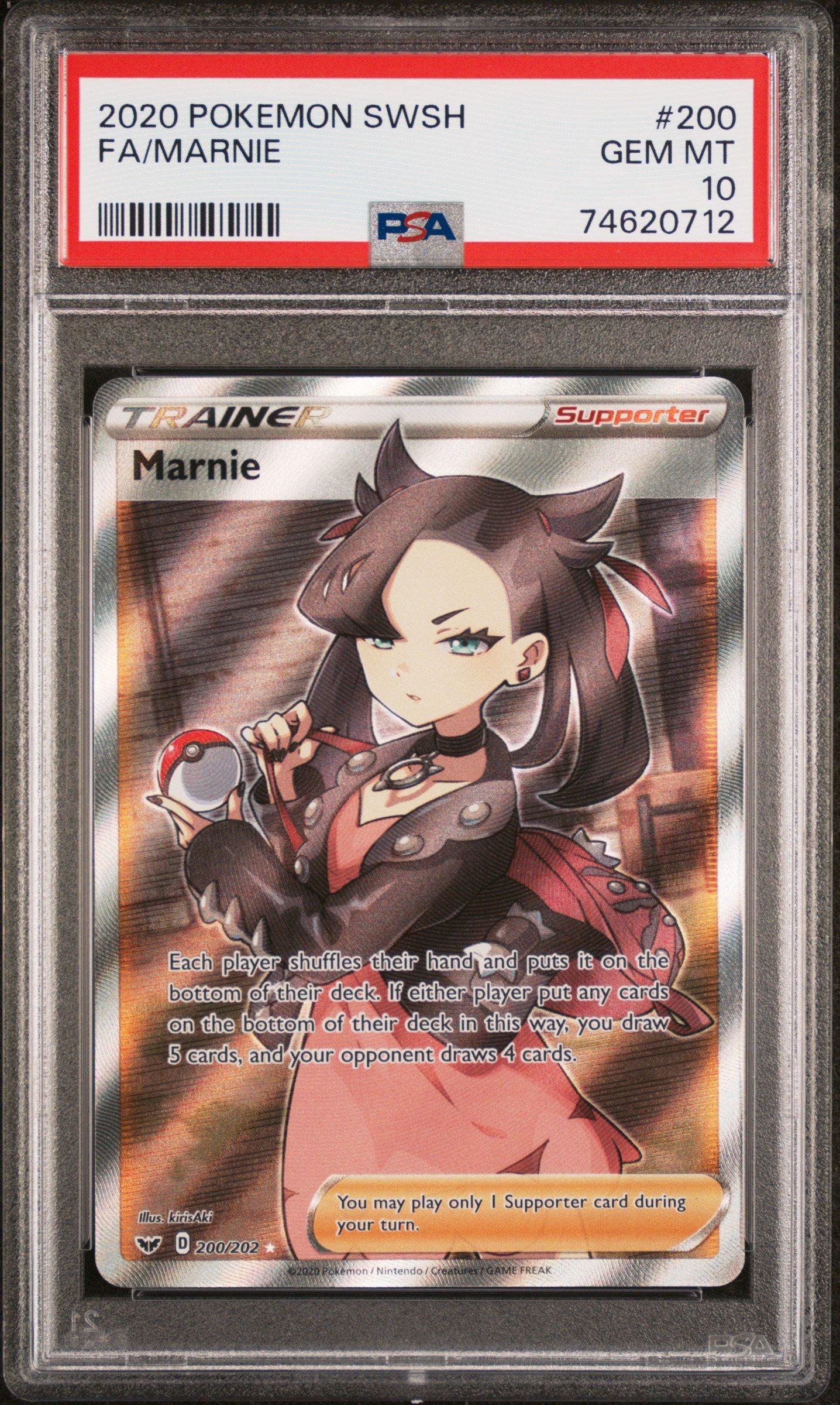 2020 Pokemon Sword & Shield 200 Full Art/marnie PSA 10 | GameStop