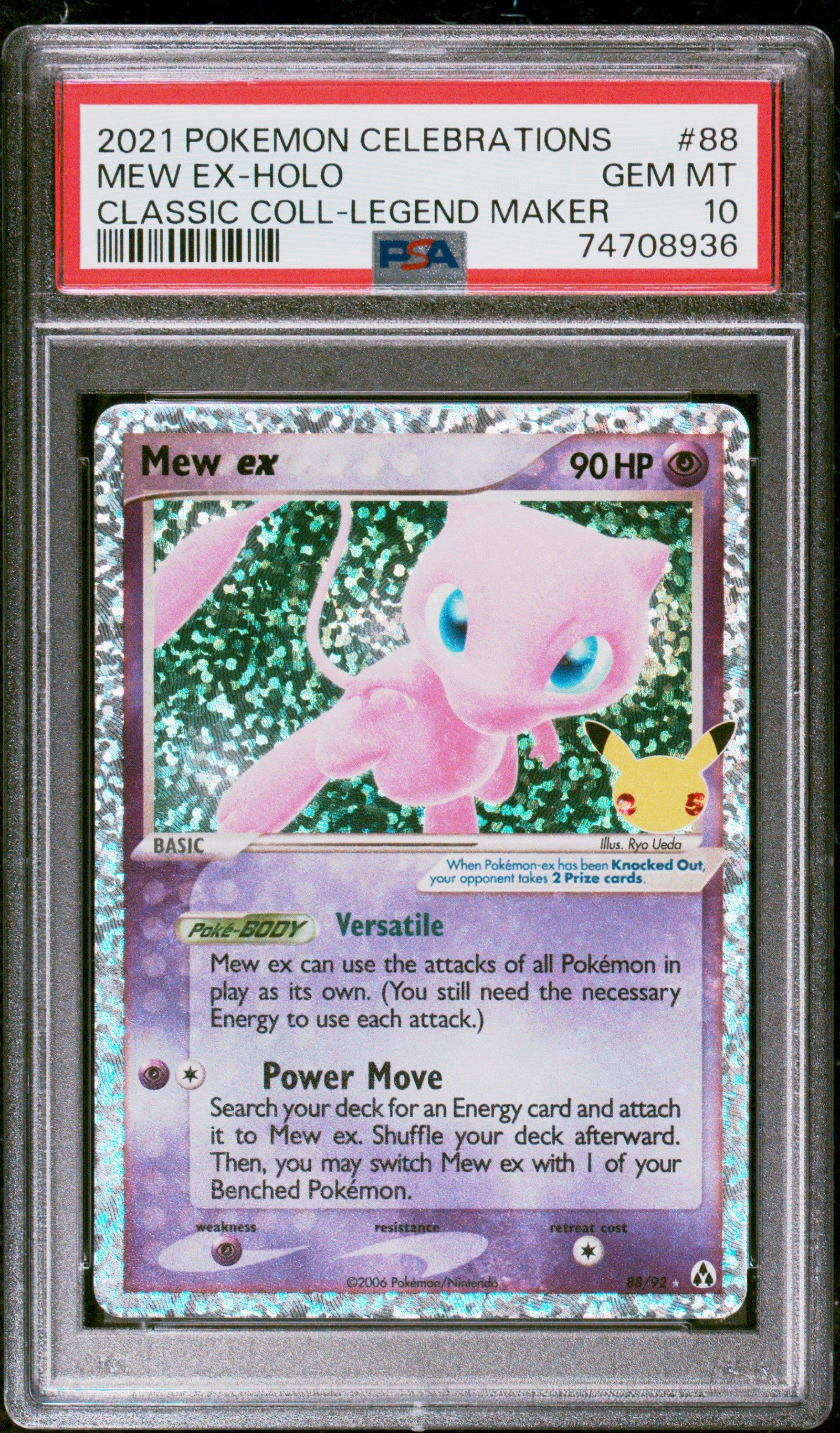 2021 Pokemon Celebrations Classic Collection 88 Mew Ex-holo PSA 10 ...