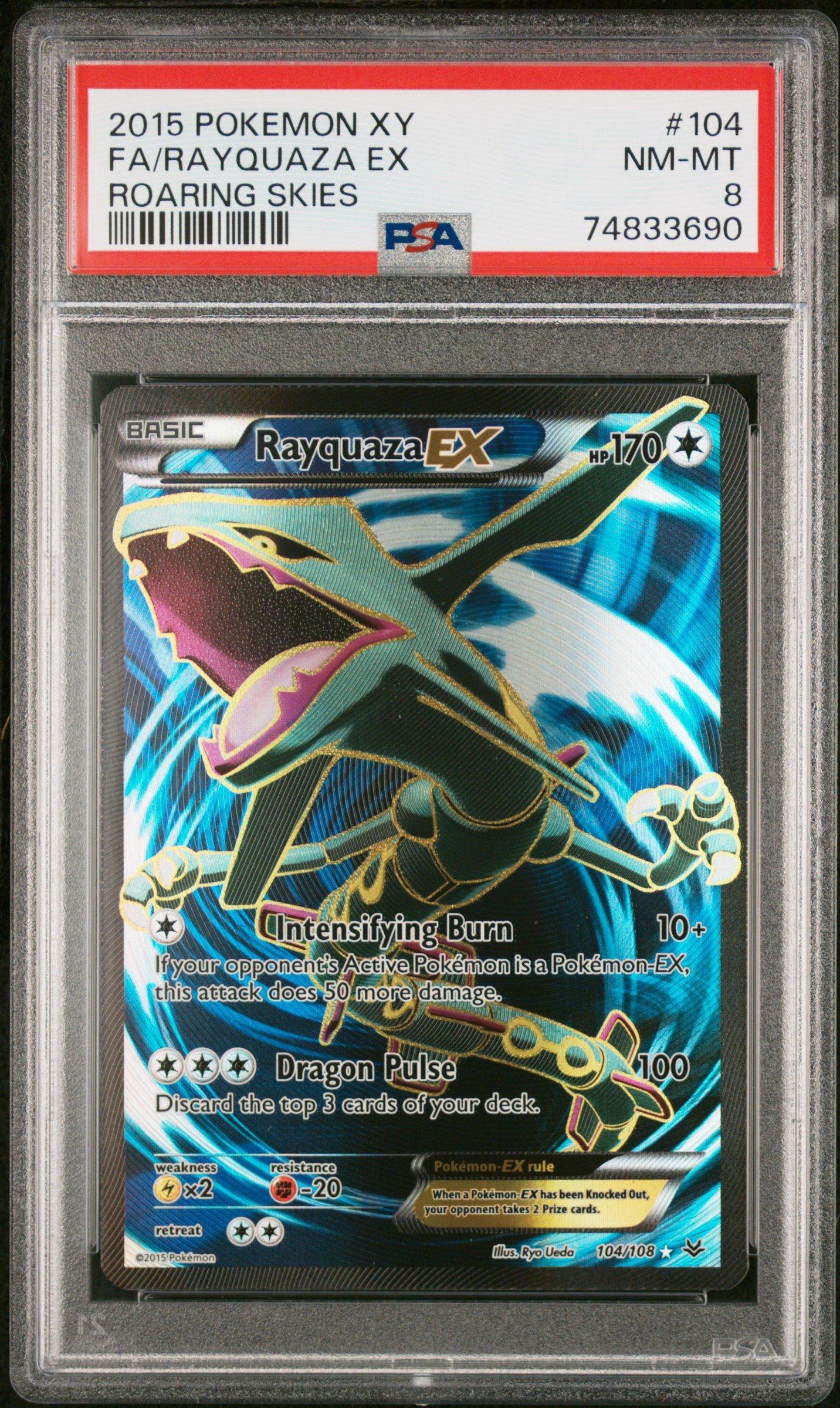 2015 Pokemon Xy Roaring Skies 104 Full Art/rayquaza Ex PSA 8 | GameStop