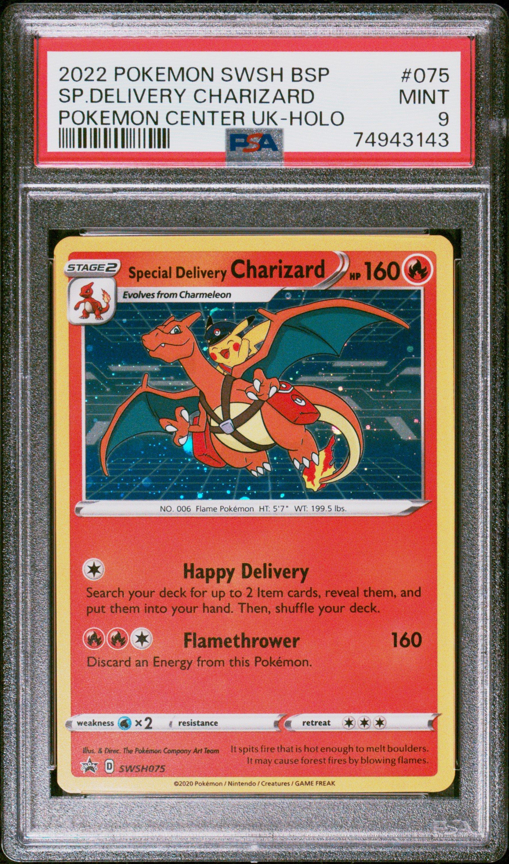 2022 Pokemon Swsh Black Star Promo 075 Special Delivery Charizard-holo ...