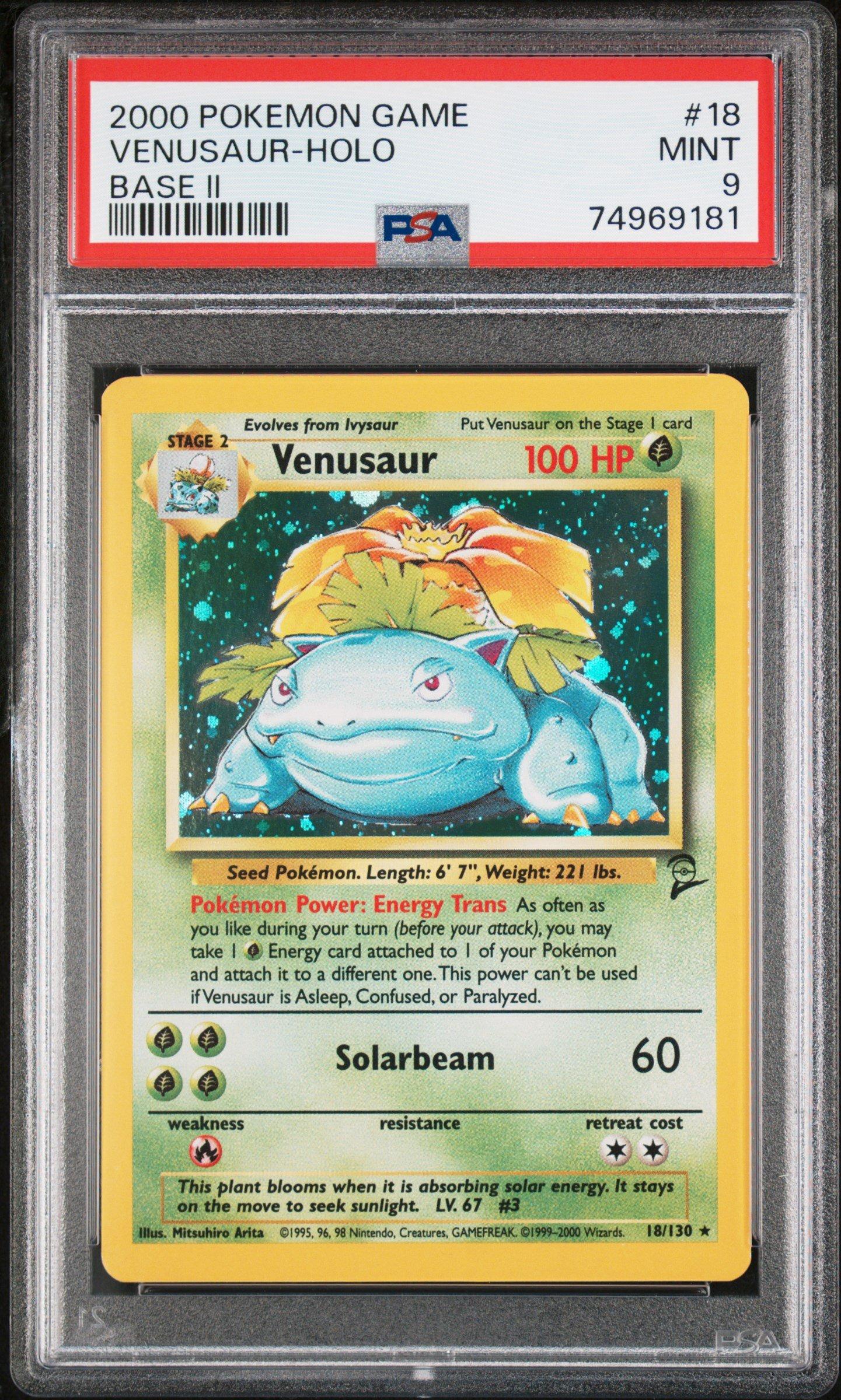2000 Pokemon Game Base Ii 18 Venusaur-holo PSA 9 | GameStop