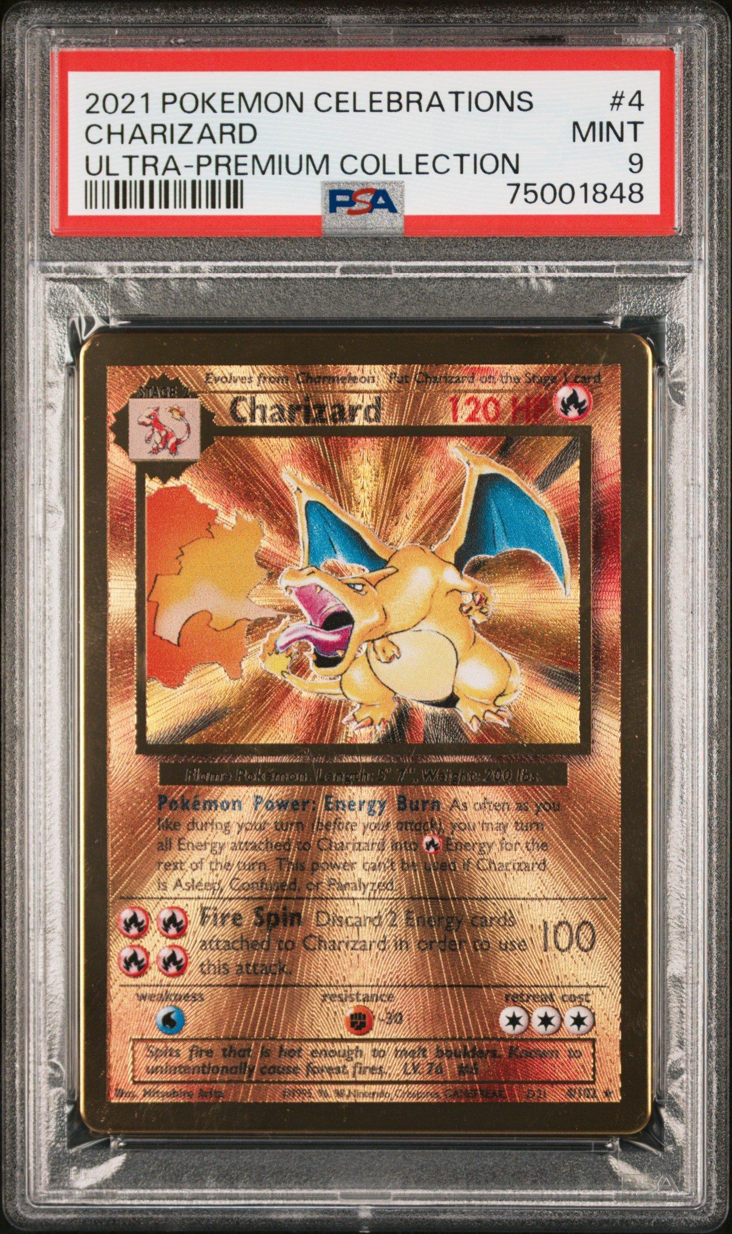 2021 Pokemon Celebrations Ultra-premium Collection 4 Charizard PSA 9 ...