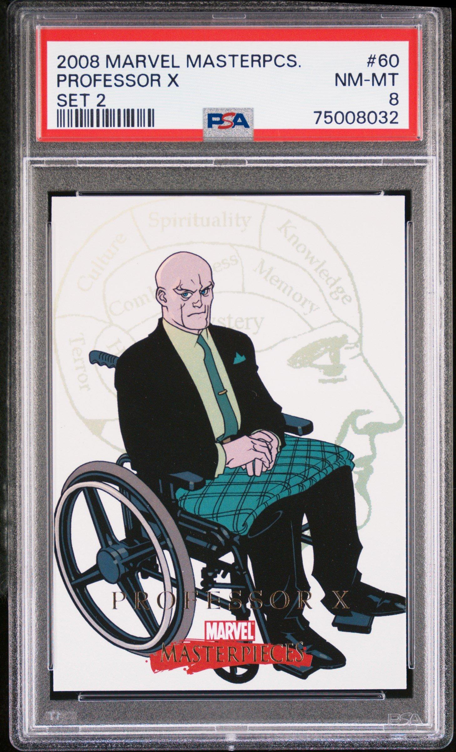 2008 Marvel Masterpieces Set 2 60 Professor X PSA 8 | GameStop