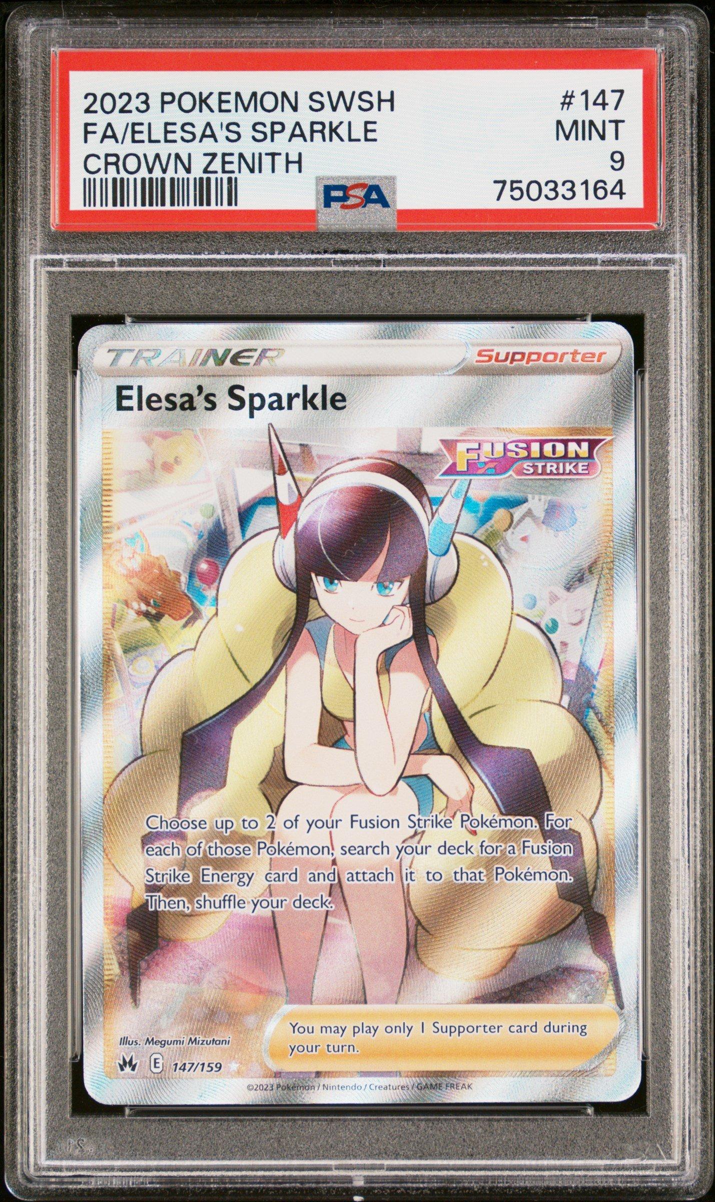 2023 Pokemon Sword And Shield Crown Zenith 147 Full Art/elesa's Sparkle ...