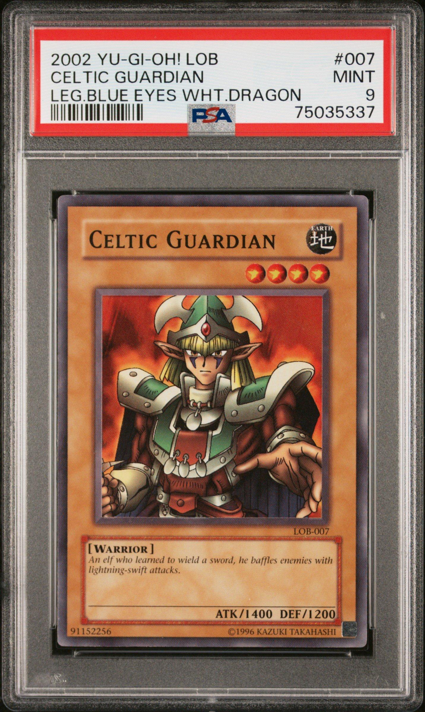 2002 Yu-gi-oh! Lob-legend Of Blue Eyes White Dragon 007 Celtic Guardian ...