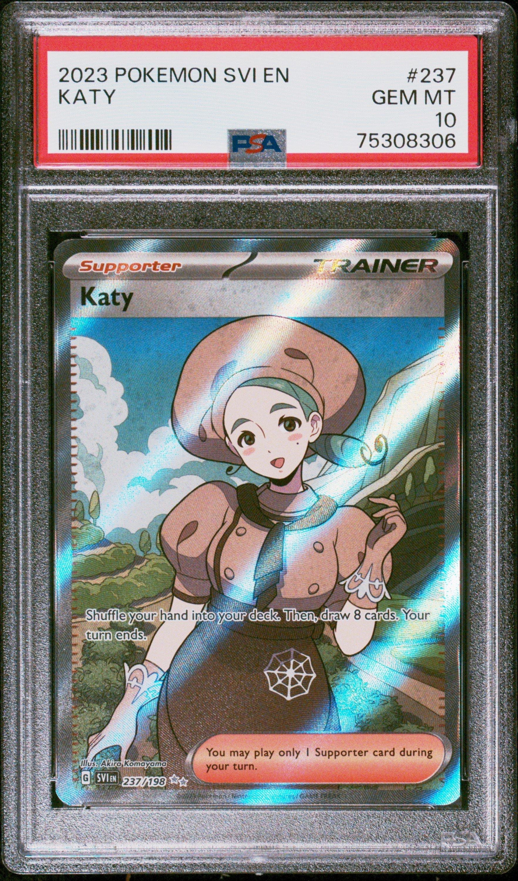 2023 Pokemon Svi En-scarlet & Violet 237 Katy Ultra Rare PSA 10 | GameStop