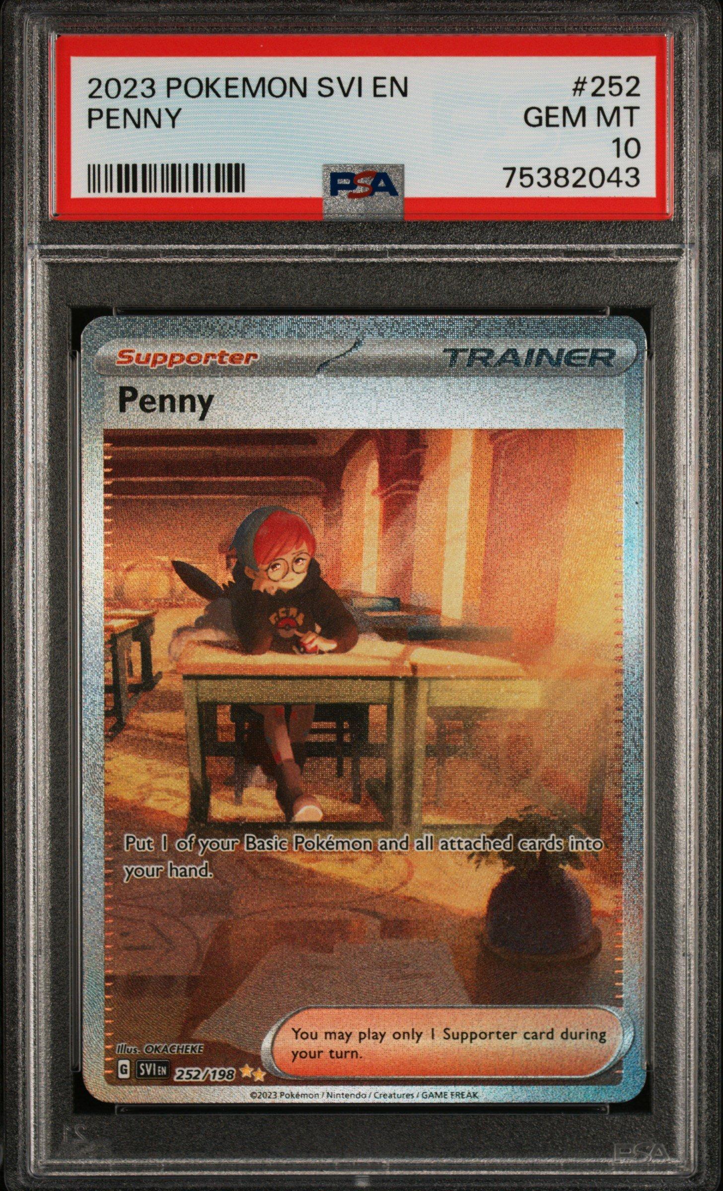 2023 Pokemon Svi En-scarlet & Violet 252 Penny Special Illustration ...