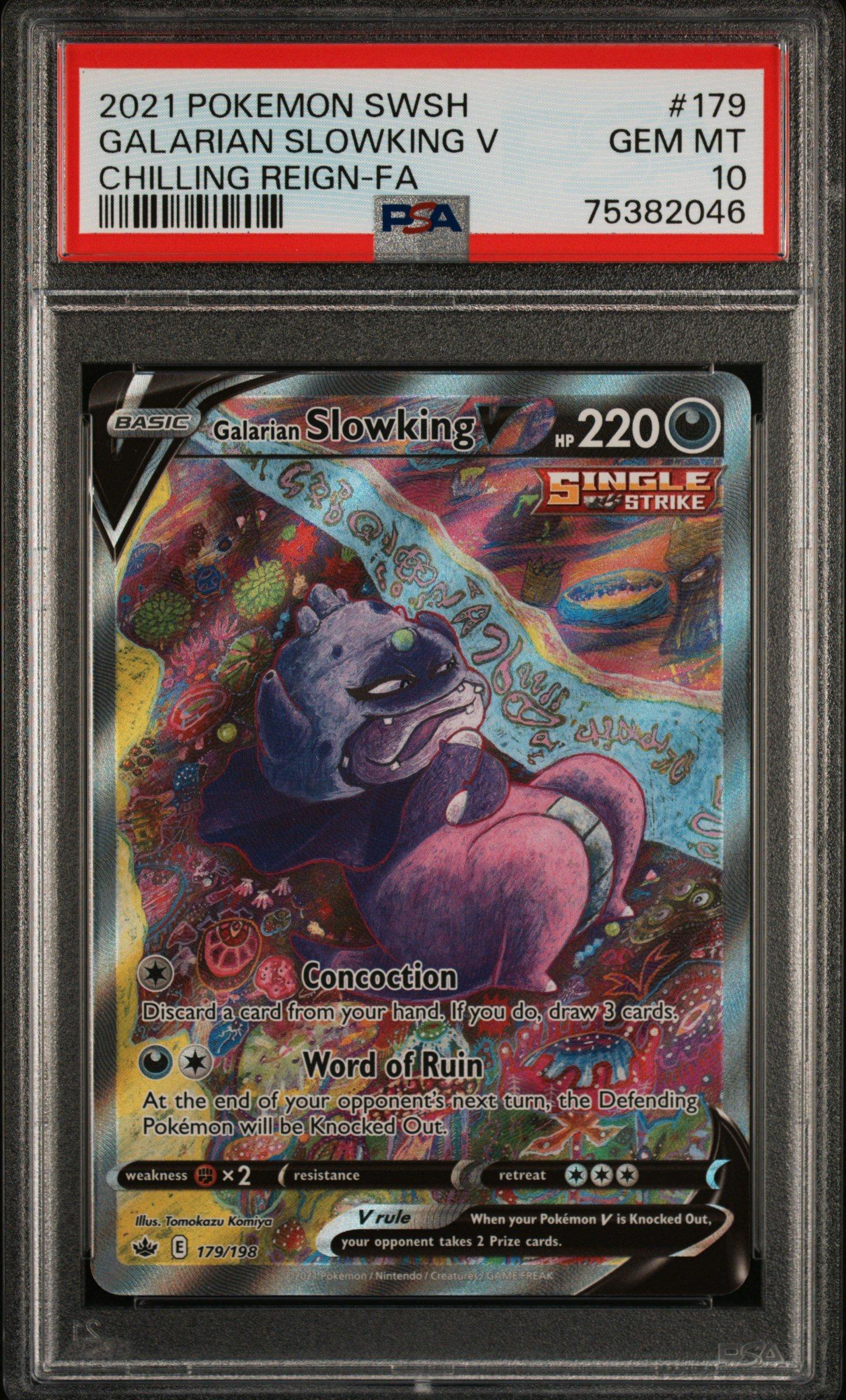 2021 Pokemon Sword & Shield Chilling Reign 179 Full Art/galarian ...