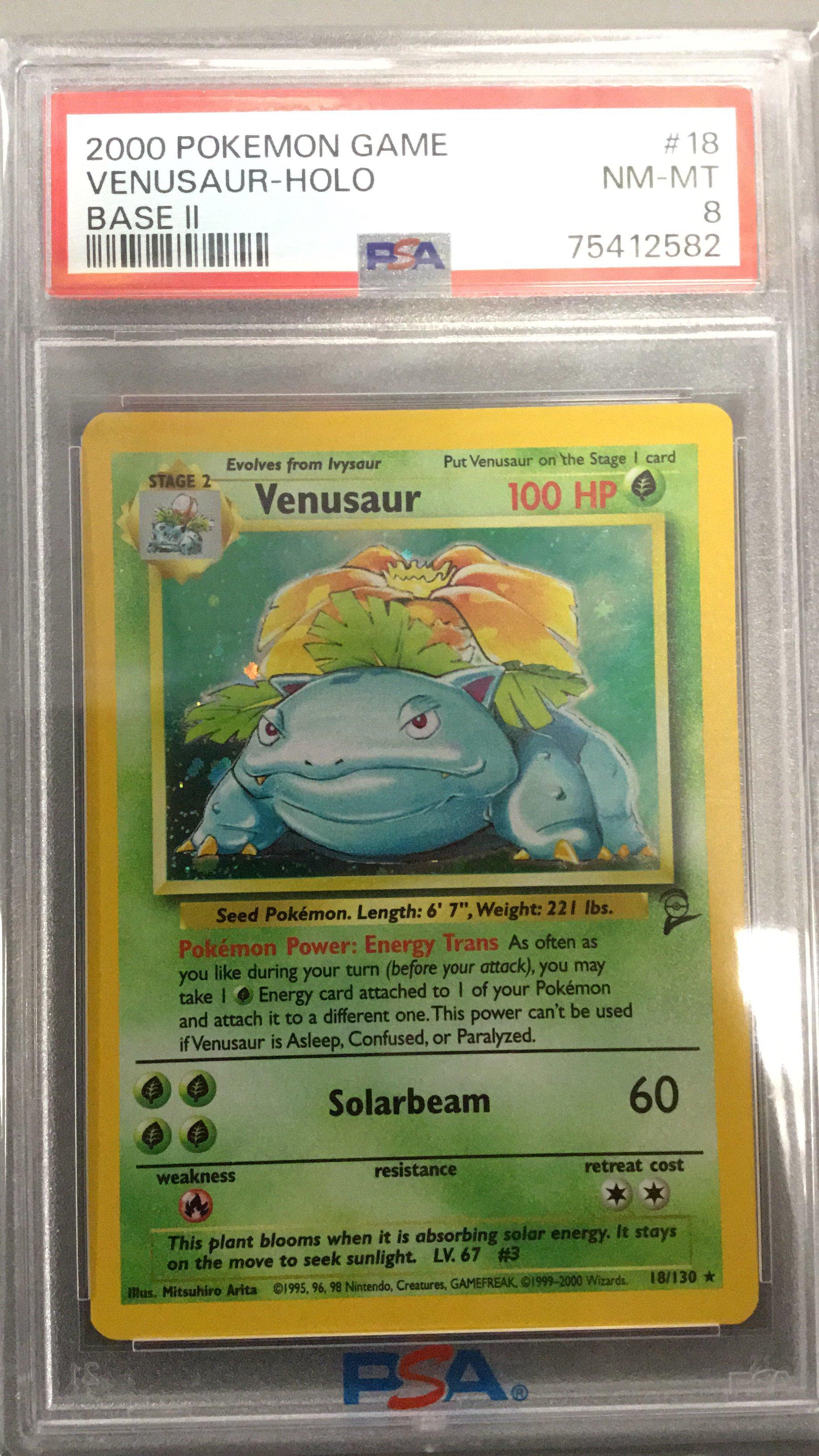2000 Pokemon Game Base Ii 18 Venusaur-holo PSA 8 | GameStop