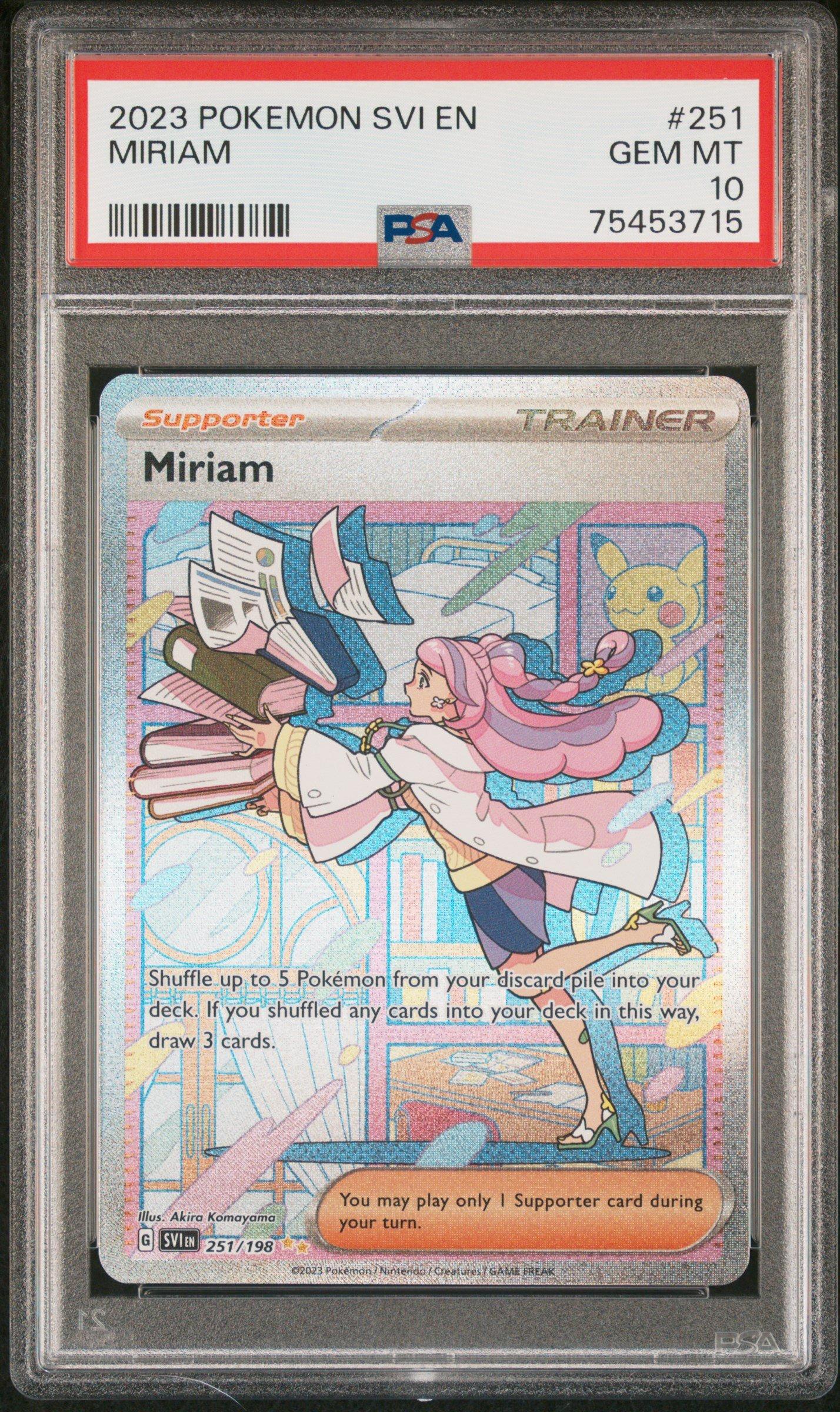 2023 Pokemon Svi En-scarlet & Violet 251 Miriam Special Illustration ...