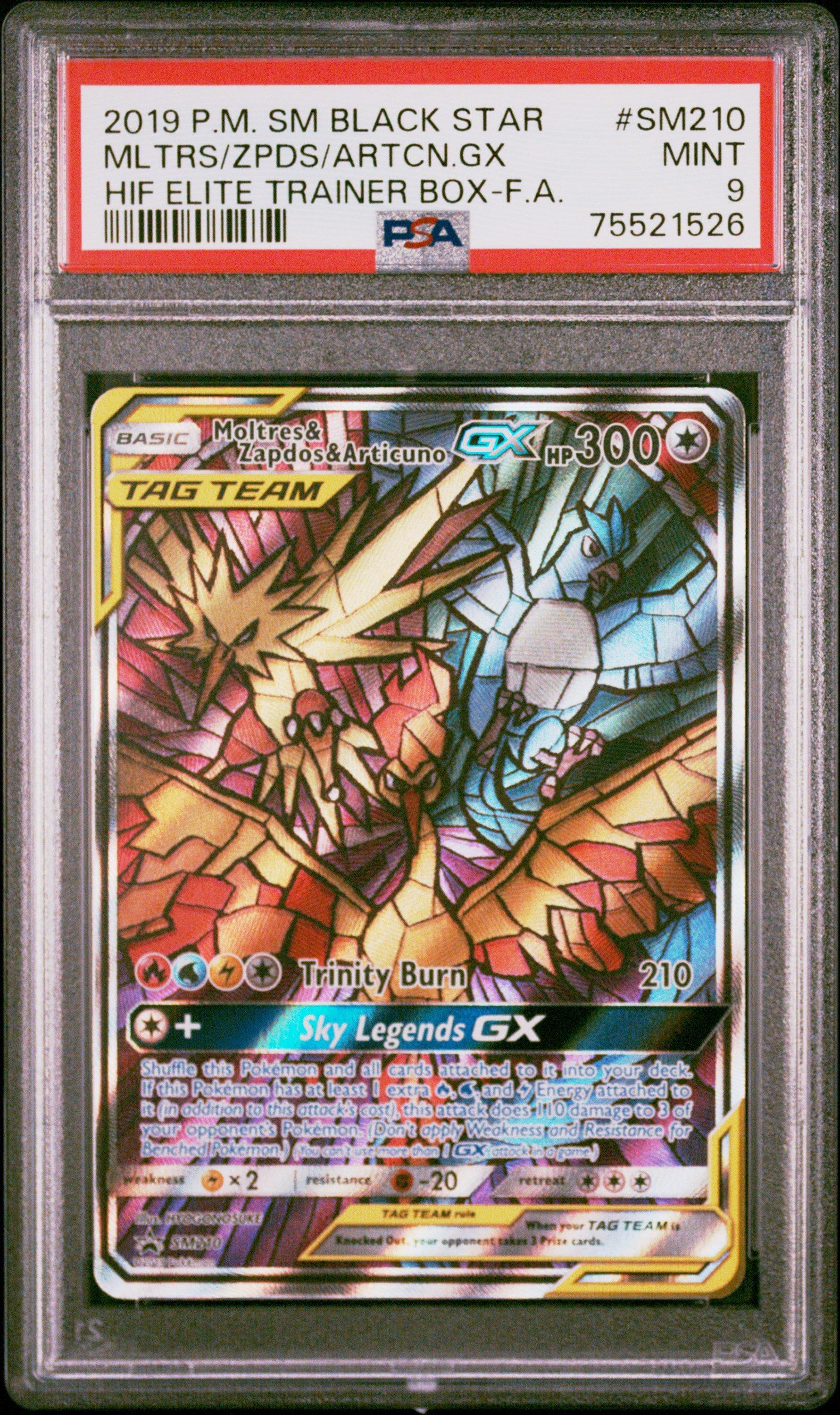 2019 Pokemon Sm Black Star Promo Sm210 Full Art/moltres & Zapdos ...