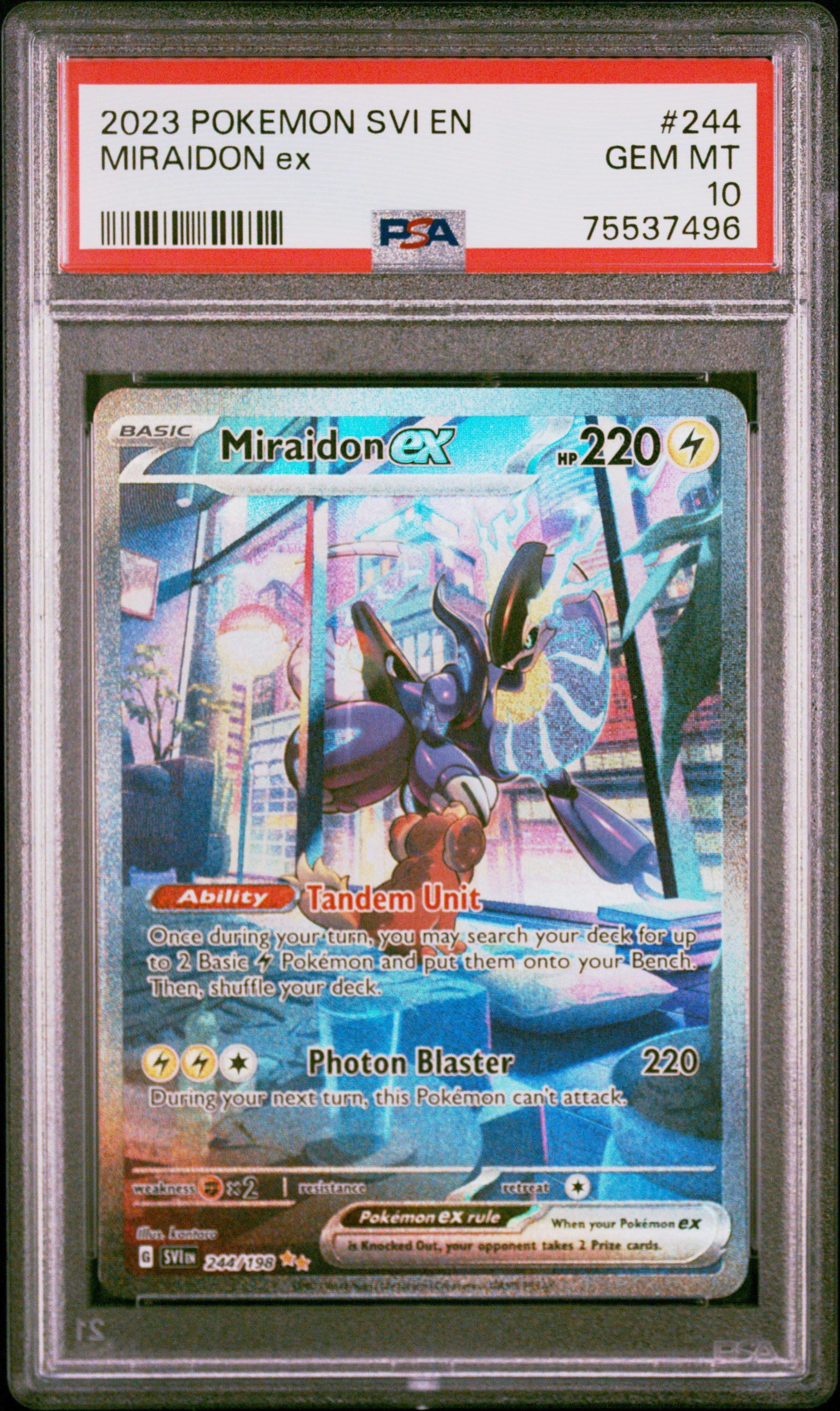 2023 Pokemon Svi En-scarlet & Violet 244 Miraidon Ex Special ...