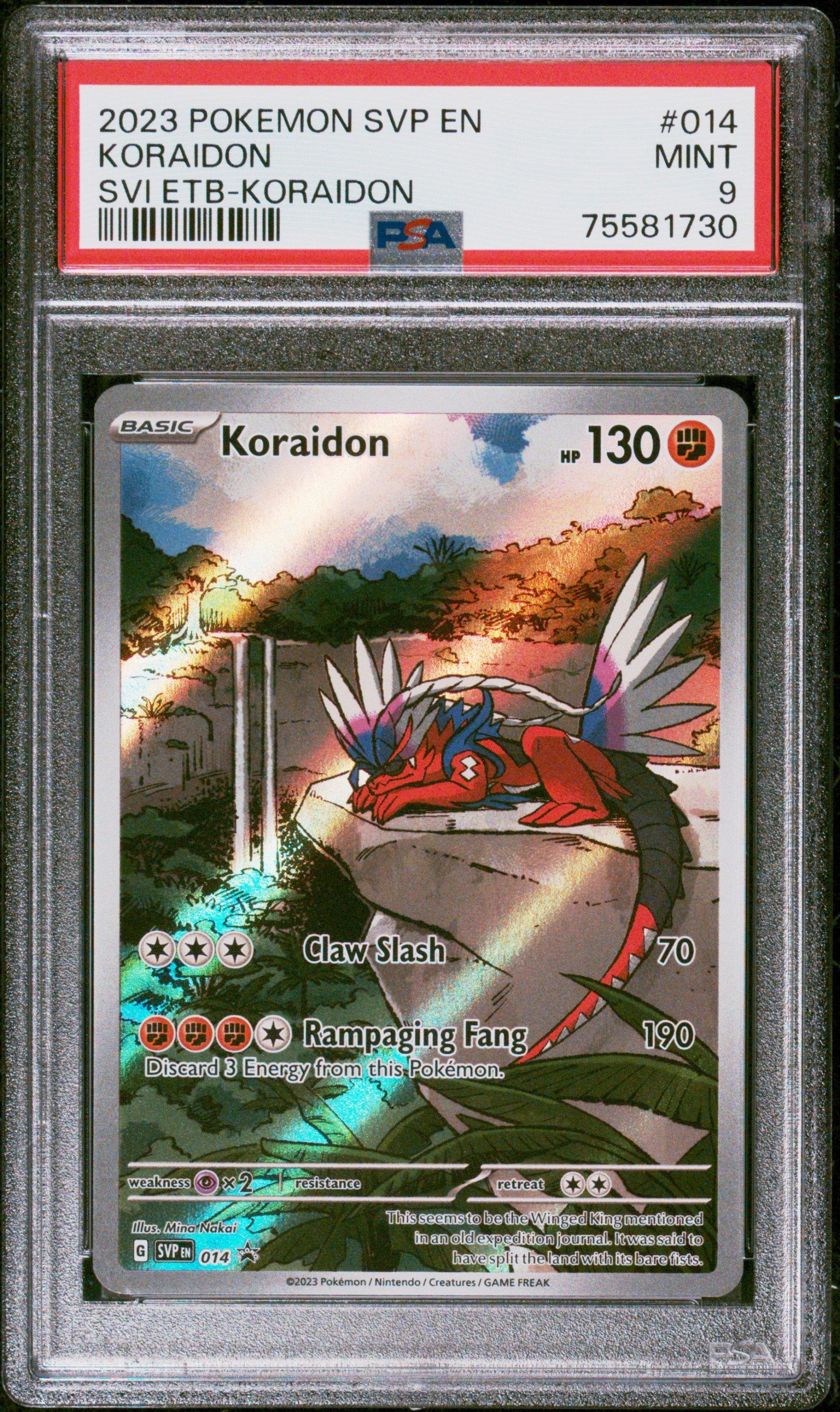 2023 Pokemon Svp En-sv Black Star Promo 014 Koraidon Scarlet & Violet ...