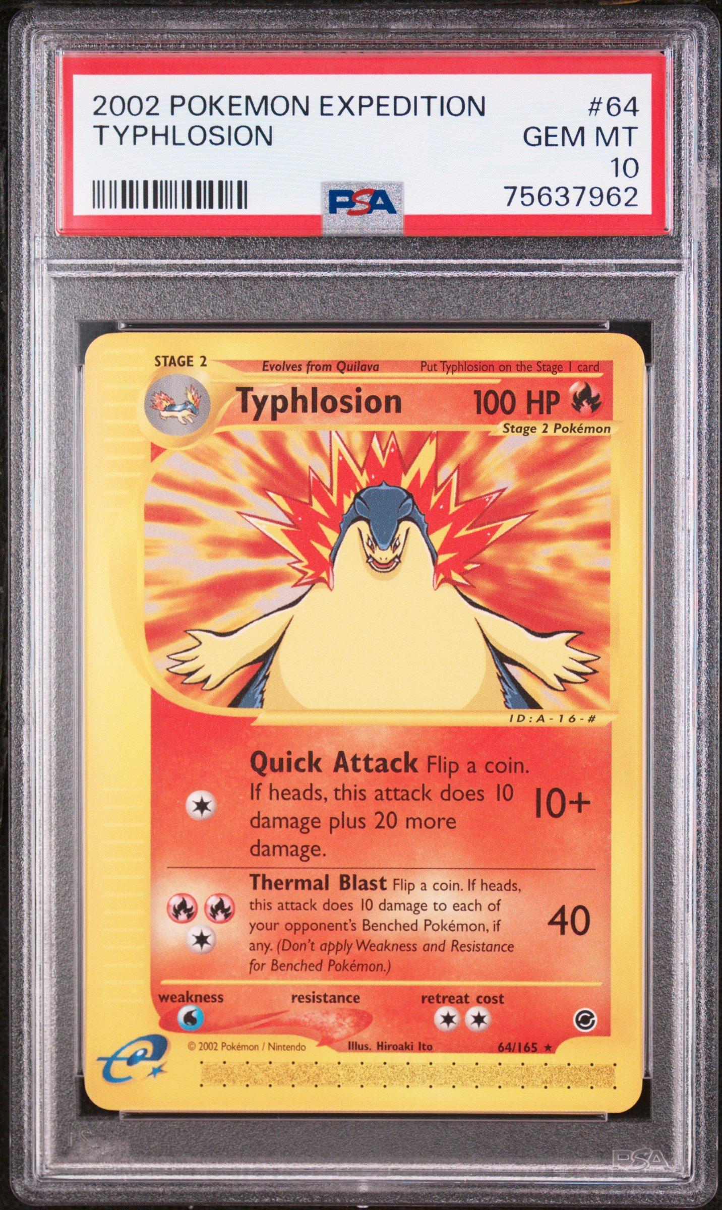 2002 Pokemon Expedition 64 Typhlosion PSA 10 | GameStop