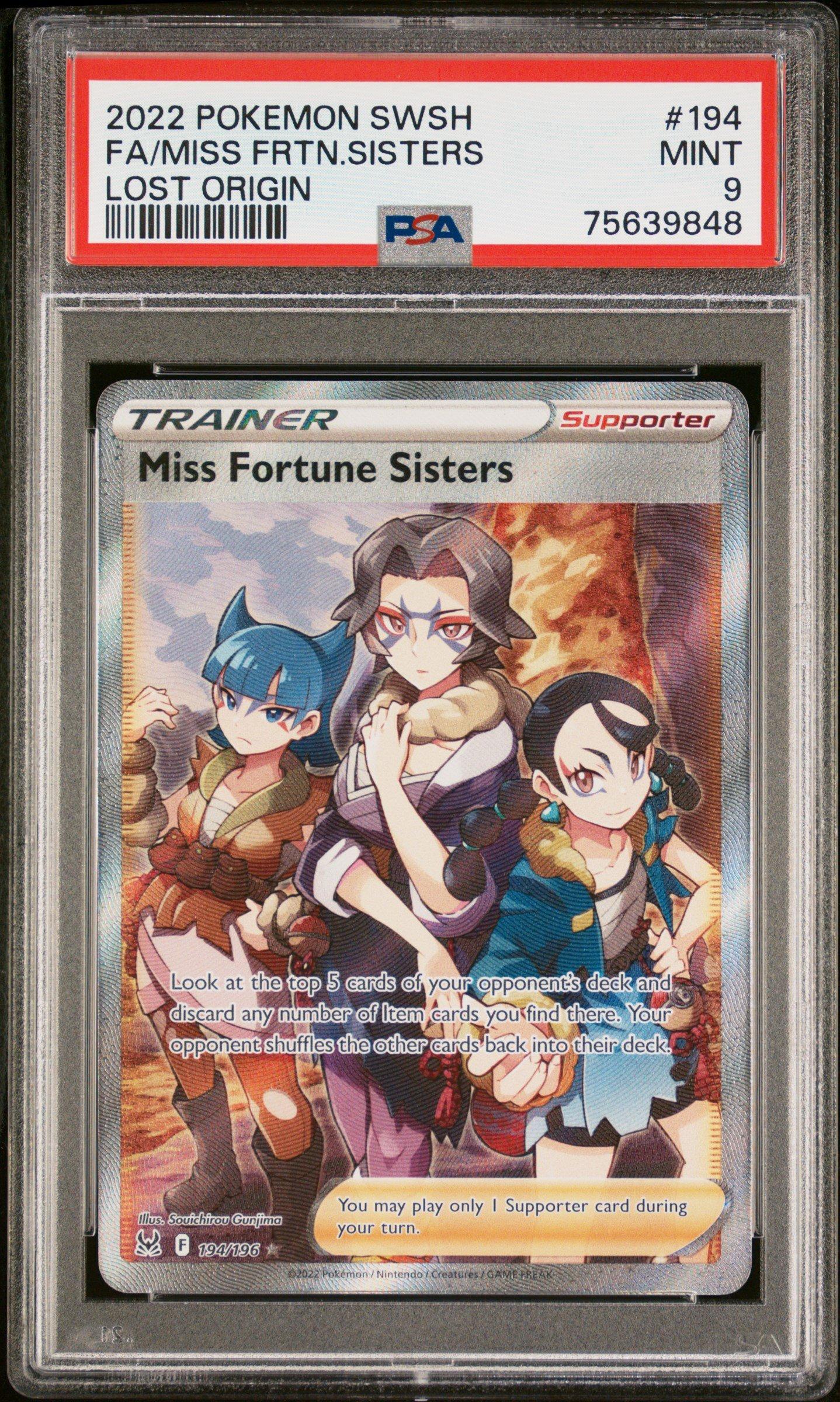 2022 Pokemon Sword & Shield Lost Origin 194 Full Art/miss Fortune ...