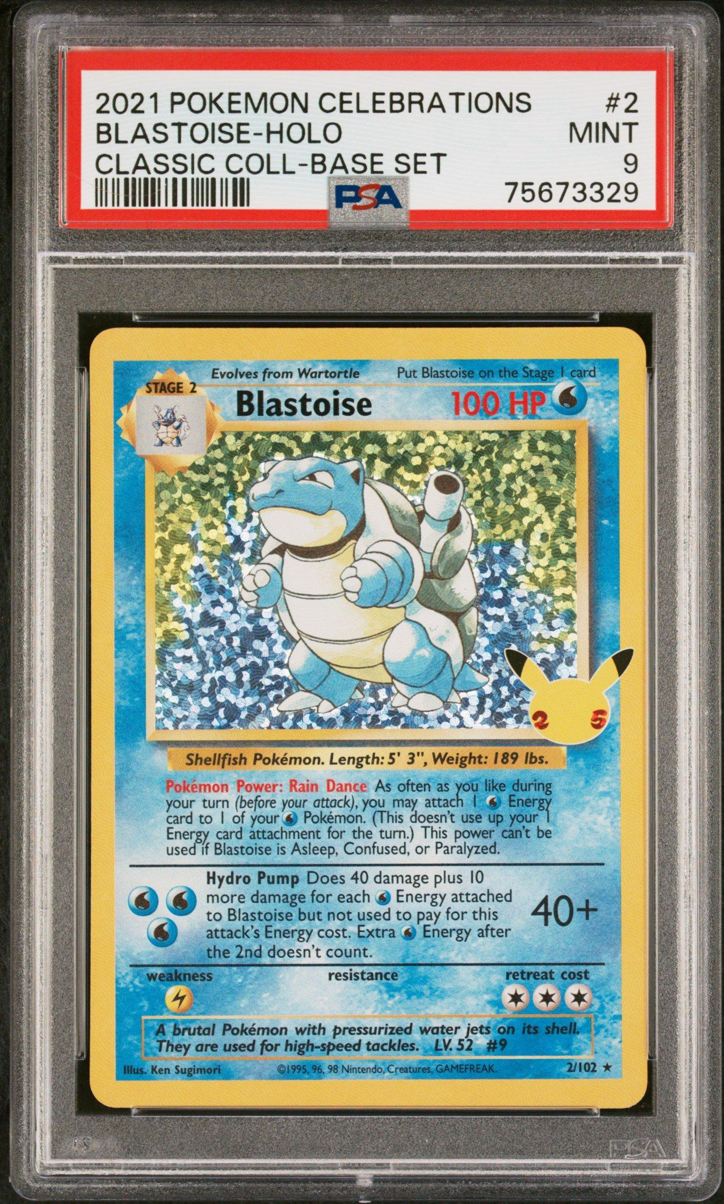2021 Pokemon Celebrations Classic Collection 2 Blastoise PSA 9 | GameStop