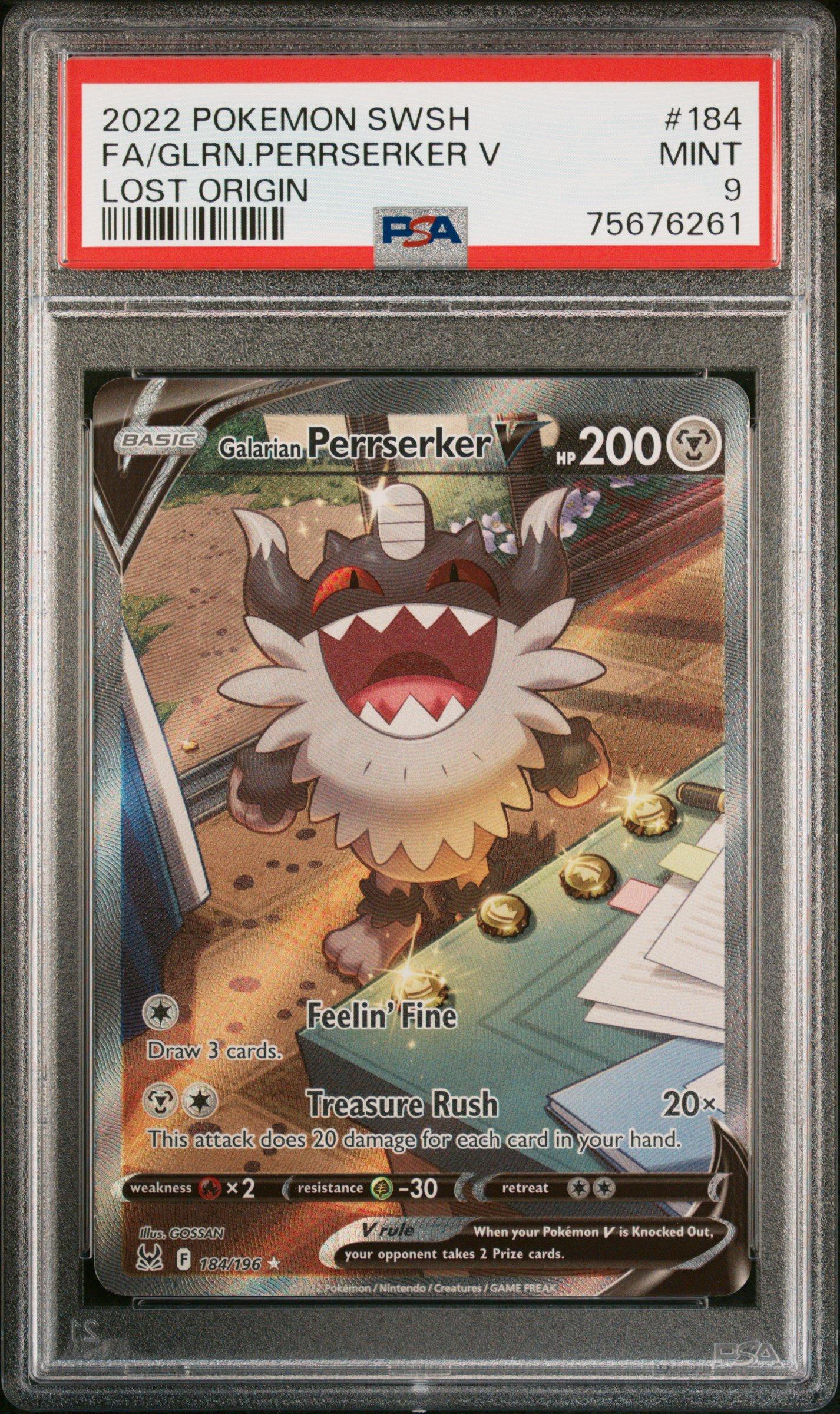 2022 Pokemon Sword & Shield Lost Origin 184 Full Art/galarian ...