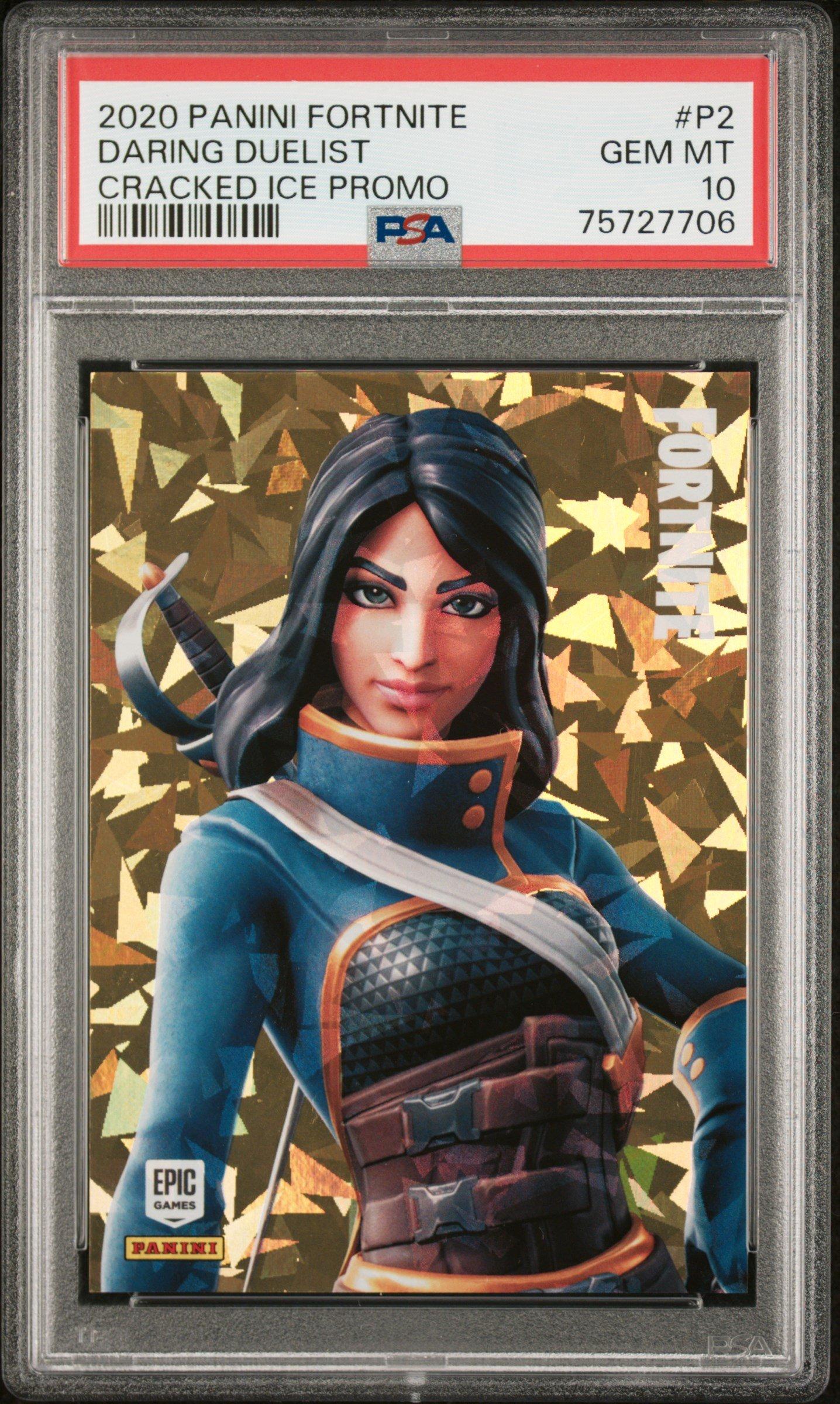 2020 Panini Fortnite Cracked Ice Promo P2 Daring Duelist PSA 10 | GameStop
