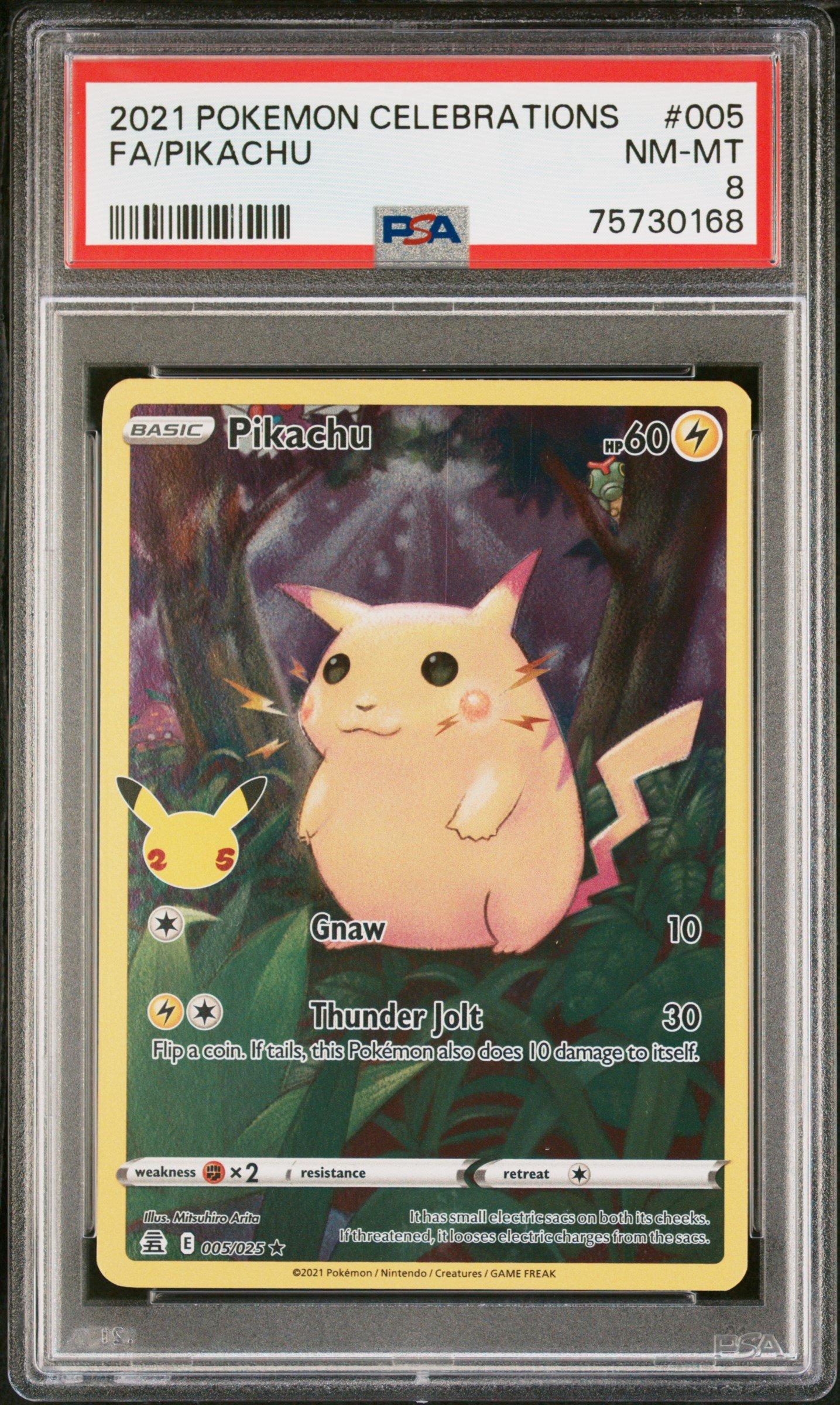 2021 Pokemon Celebrations 005 Full Art/pikachu PSA 8 | GameStop
