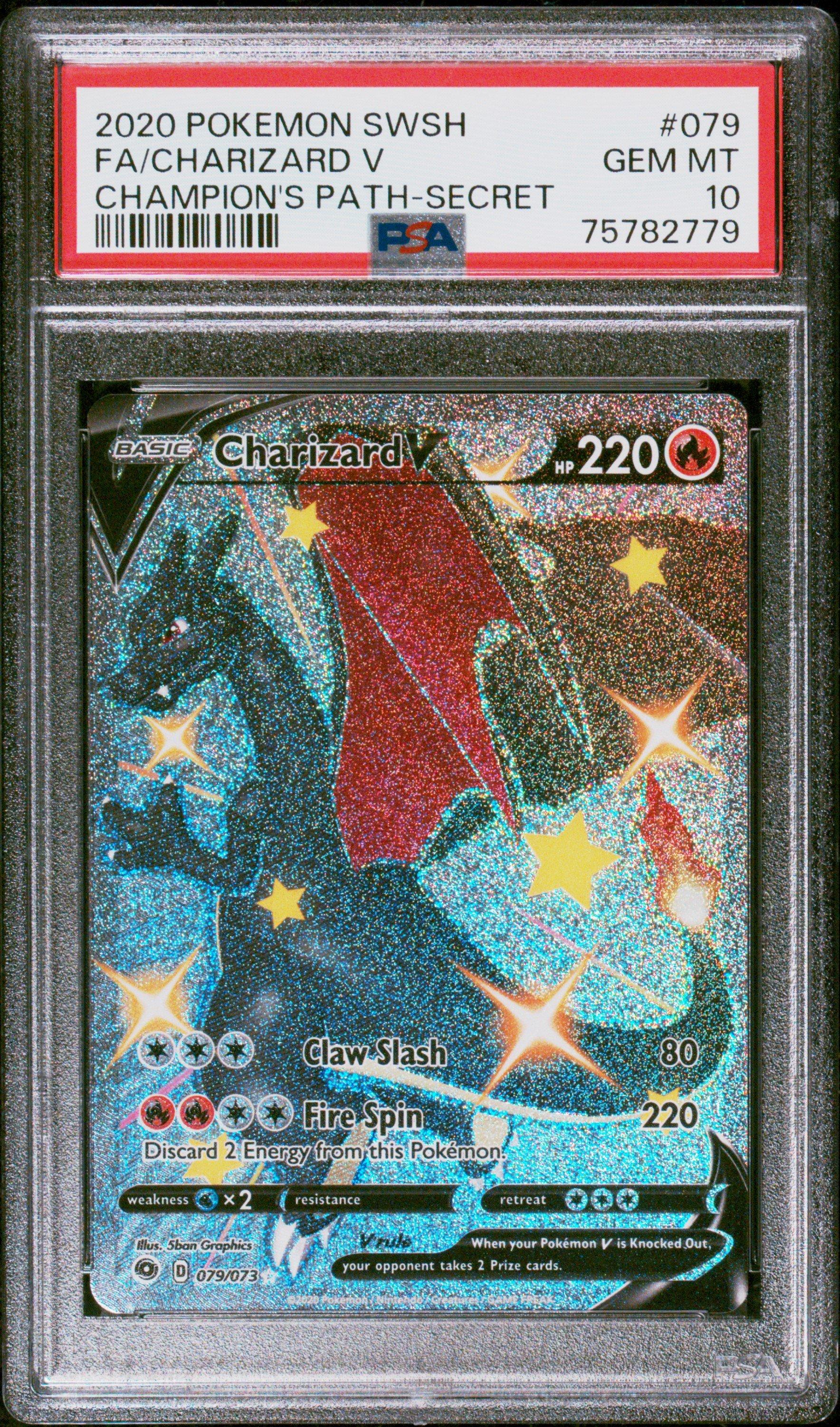 2020 Pokemon Sword & Shield Champion's Path 079 Full Art/charizard V ...
