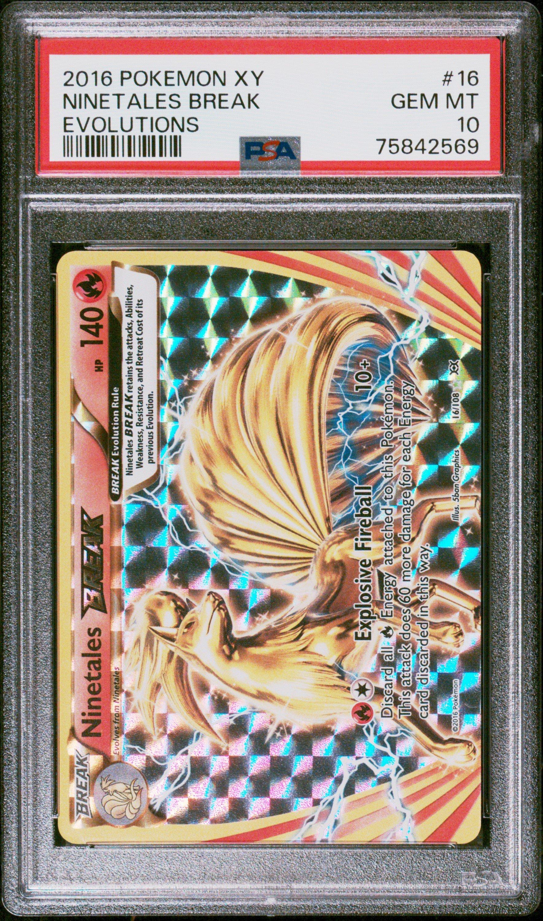 2016 Pokemon Xy Evolutions 16 Ninetales Break PSA 10 | GameStop