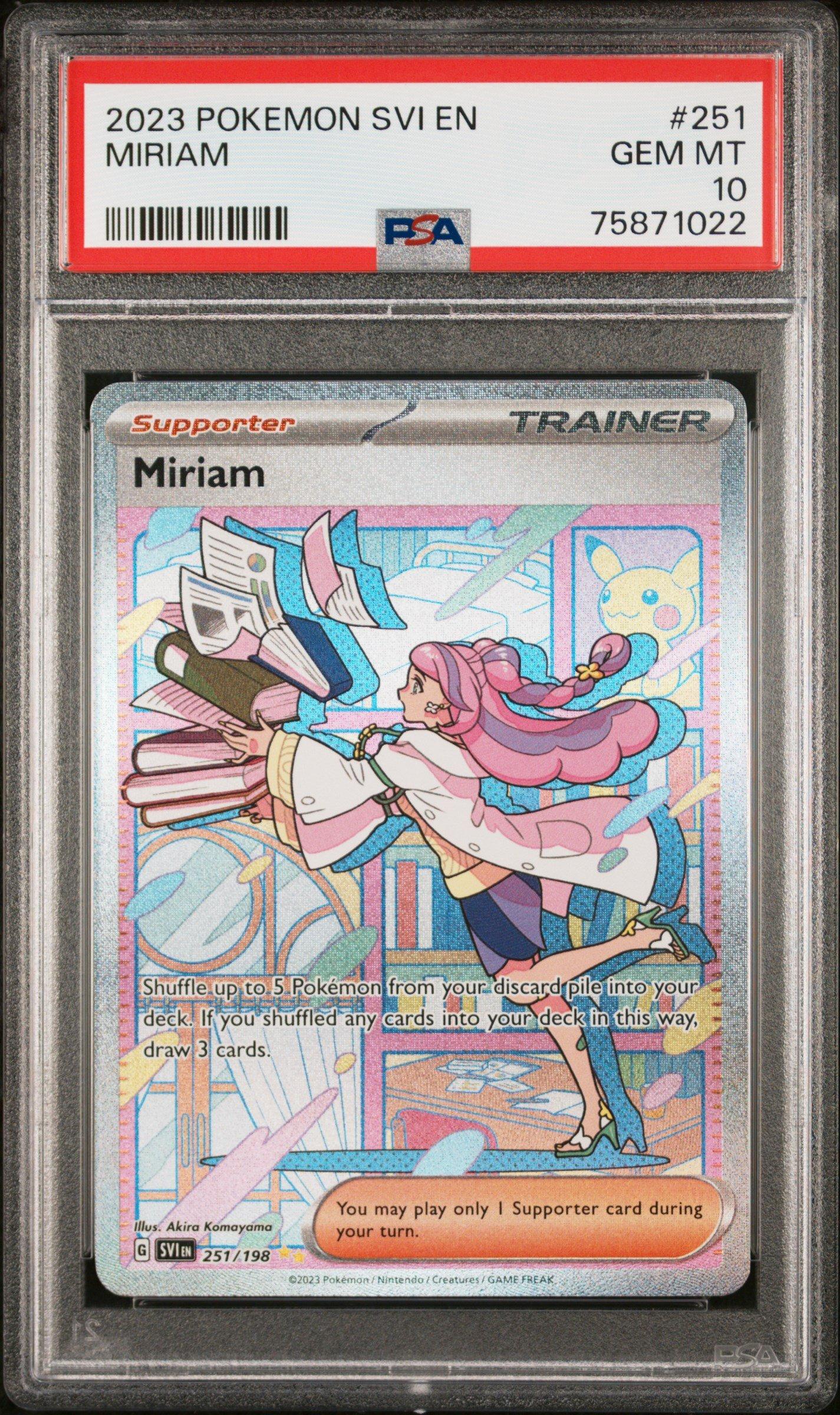 2023 Pokemon Svi En-scarlet & Violet 251 Miriam Special Illustration ...