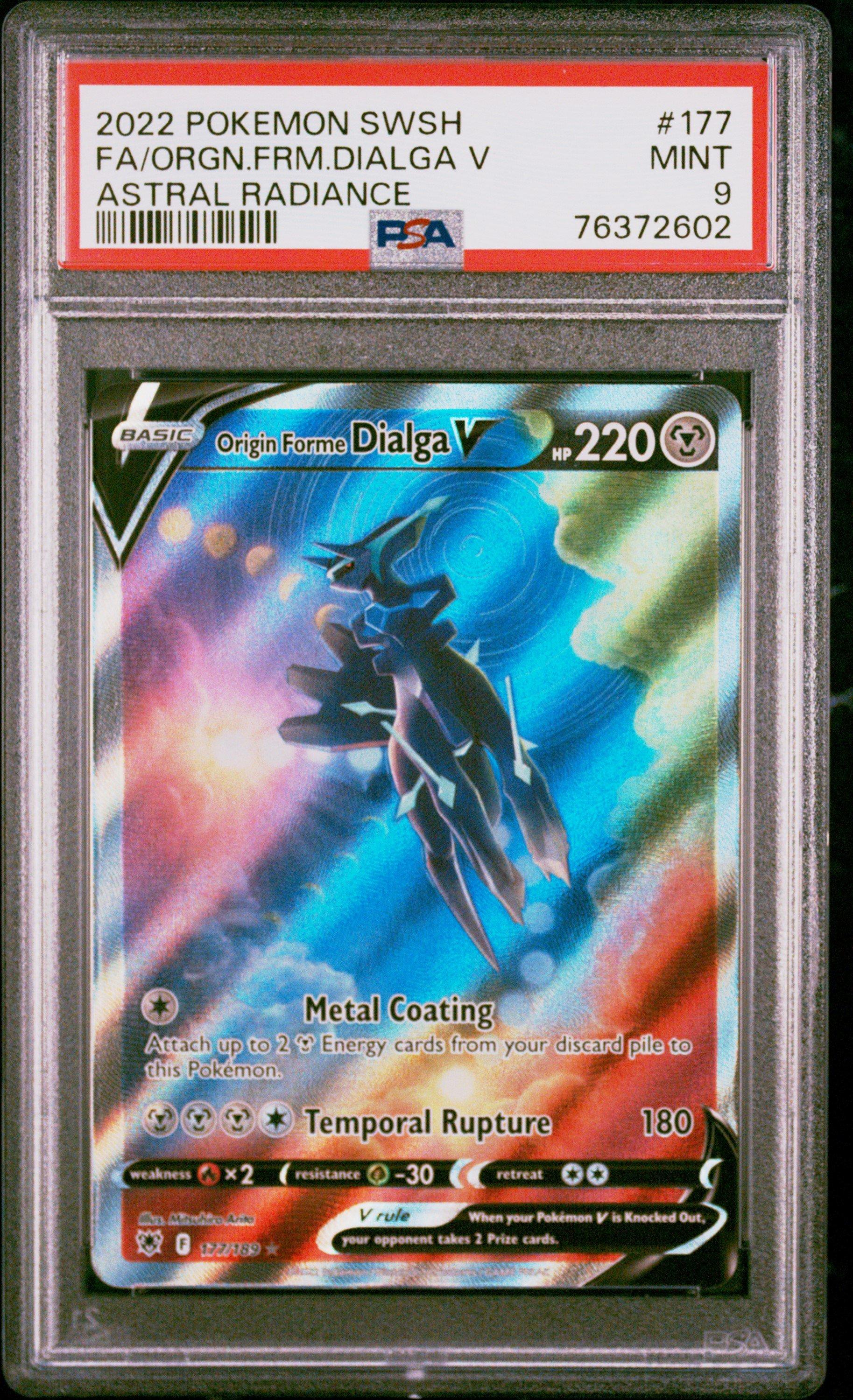 2022 Pokemon Sword & Shield Astral Radiance 177 Full Art/origin Forme Dialga V PSA 9 | GameStop