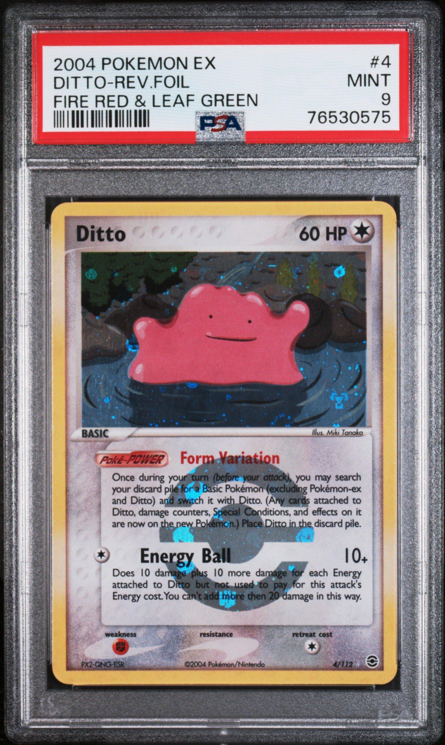 2004 Pokemon Ex Fire Red & Leaf Green 4 Ditto-reverse Foil PSA 9 | GameStop