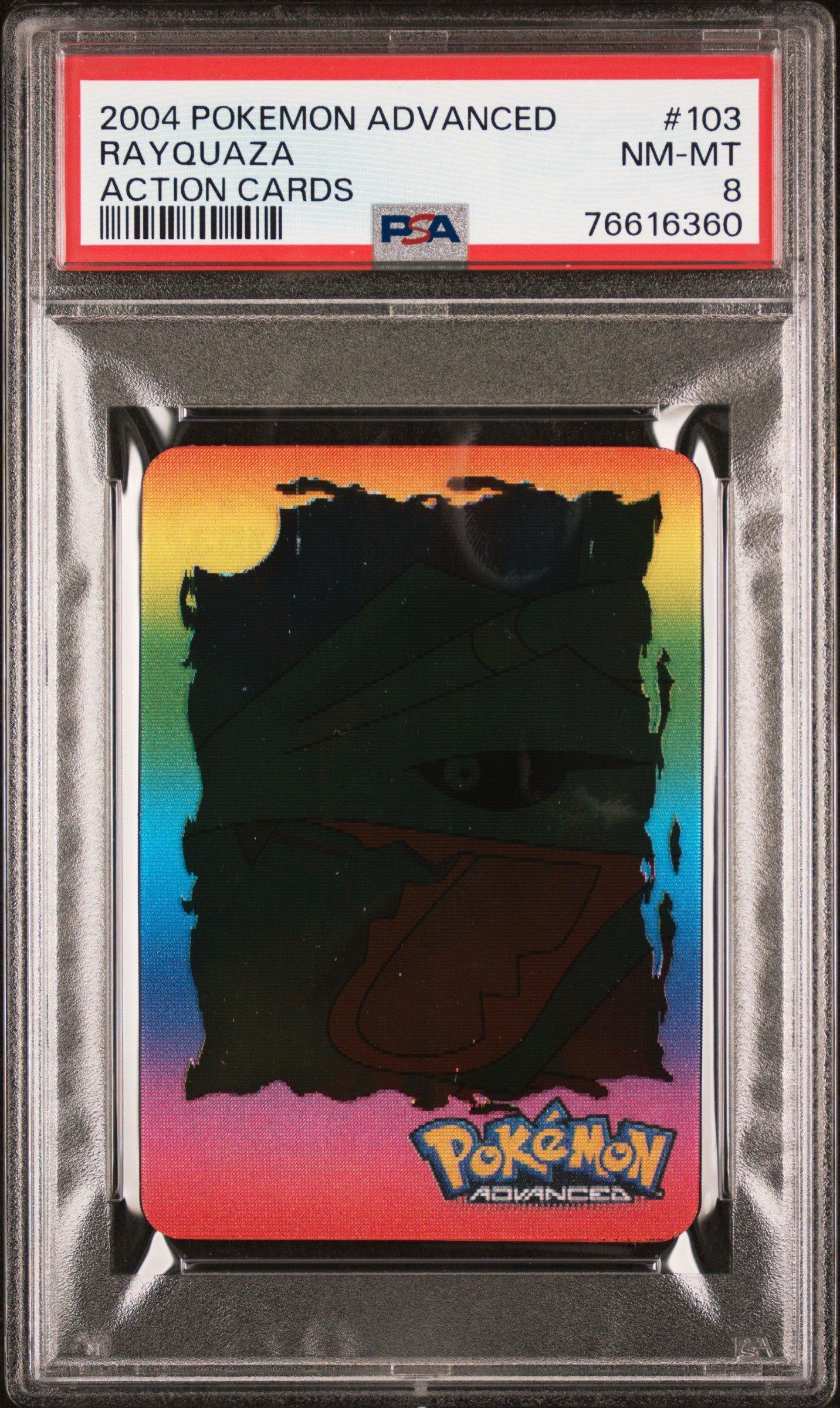 2004 Pokemon Advanced Action Cards 103 Rayquaza PSA 8 | GameStop