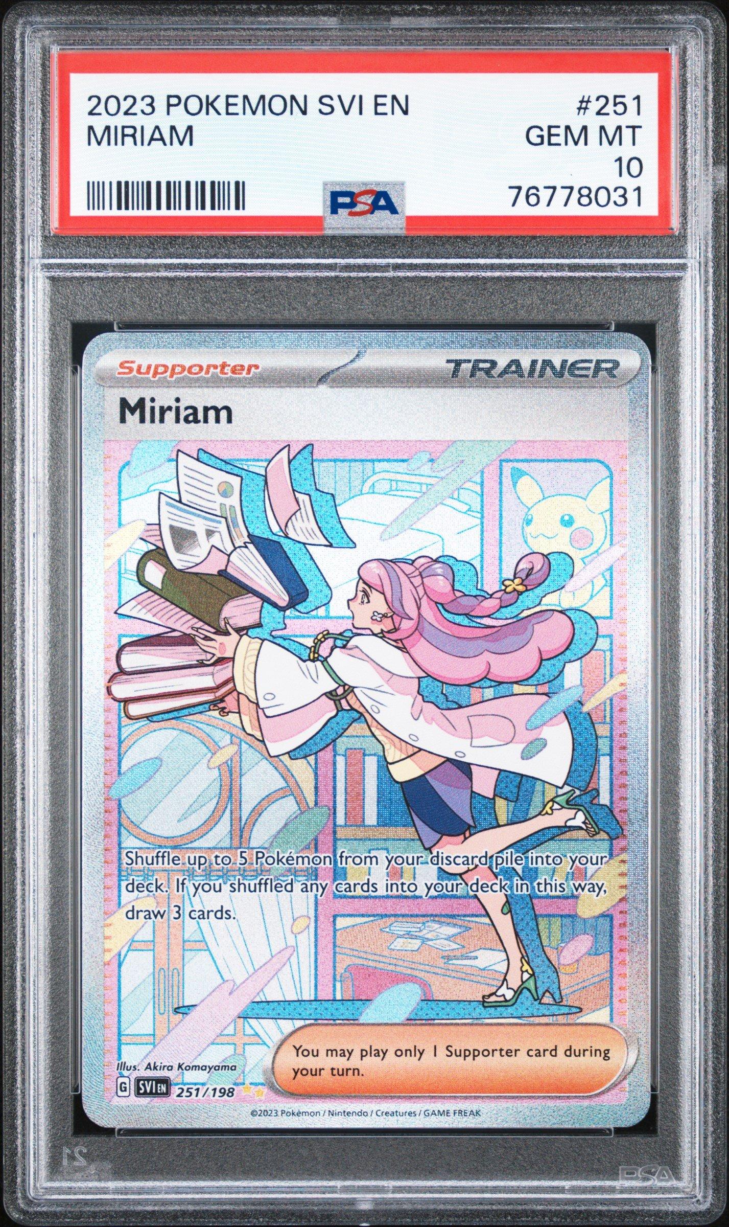 2023 Pokemon Svi En-scarlet & Violet 251 Miriam Special Illustration ...