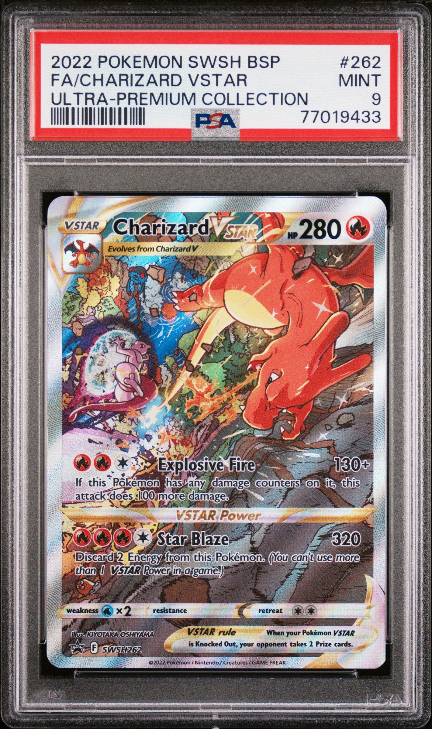 2022 Pokemon Swsh Black Star Promo 262 Full Art/charizard Vstar Sword ...