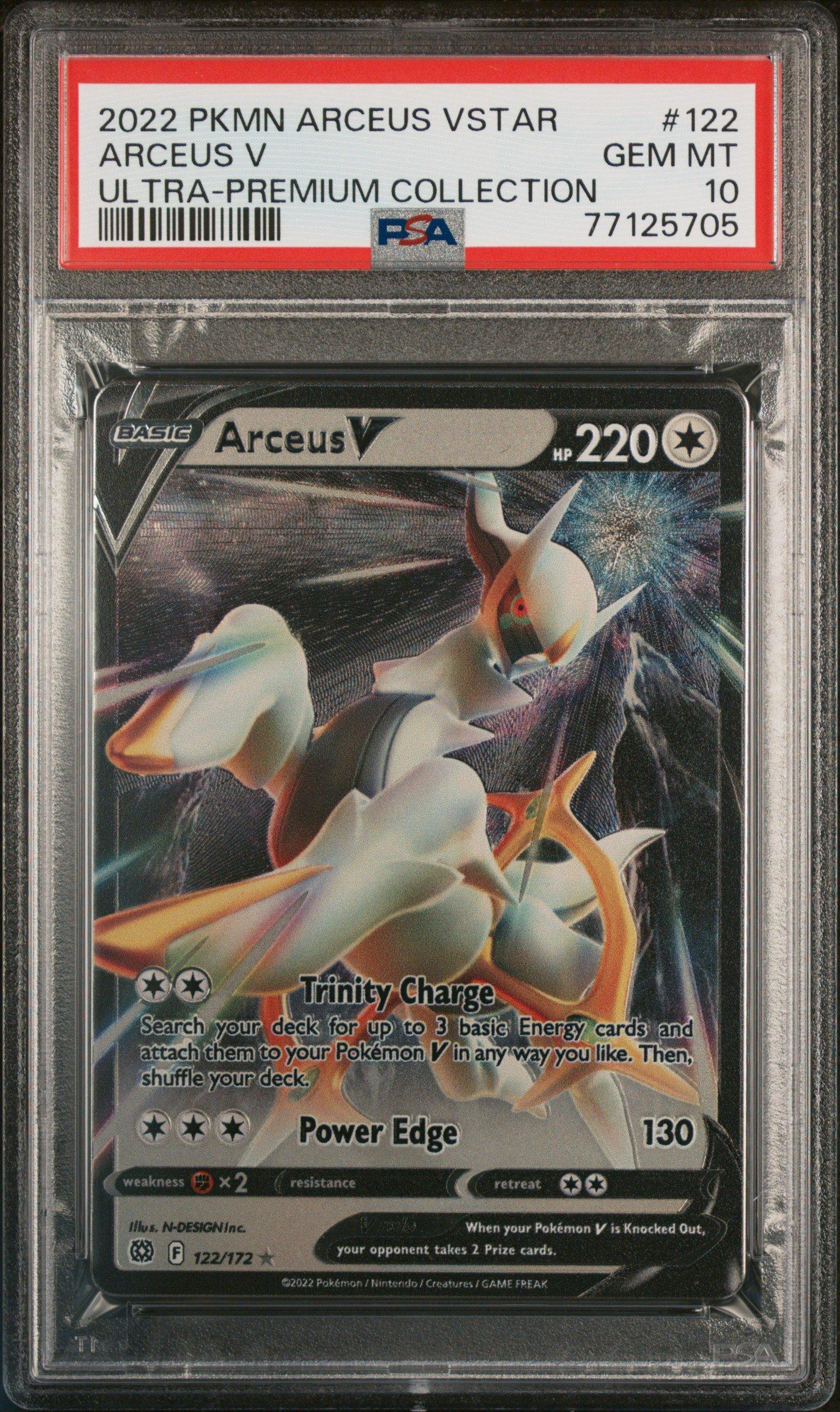 2022 Pokemon Arceus Vstar Ultra-premium Collection 122 Arceus V PSA 10 ...