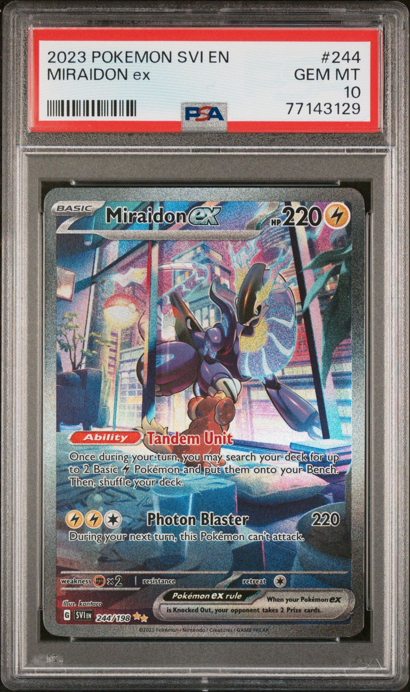 2023 Pokemon Svi En-scarlet & Violet 244 Miraidon Ex Special ...