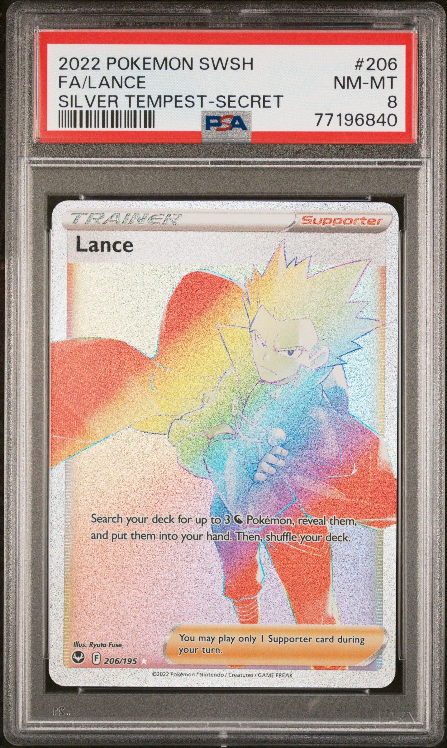 2022 Pokemon Sword & Shield Silver Tempest 206 Full Art/lance Secret ...