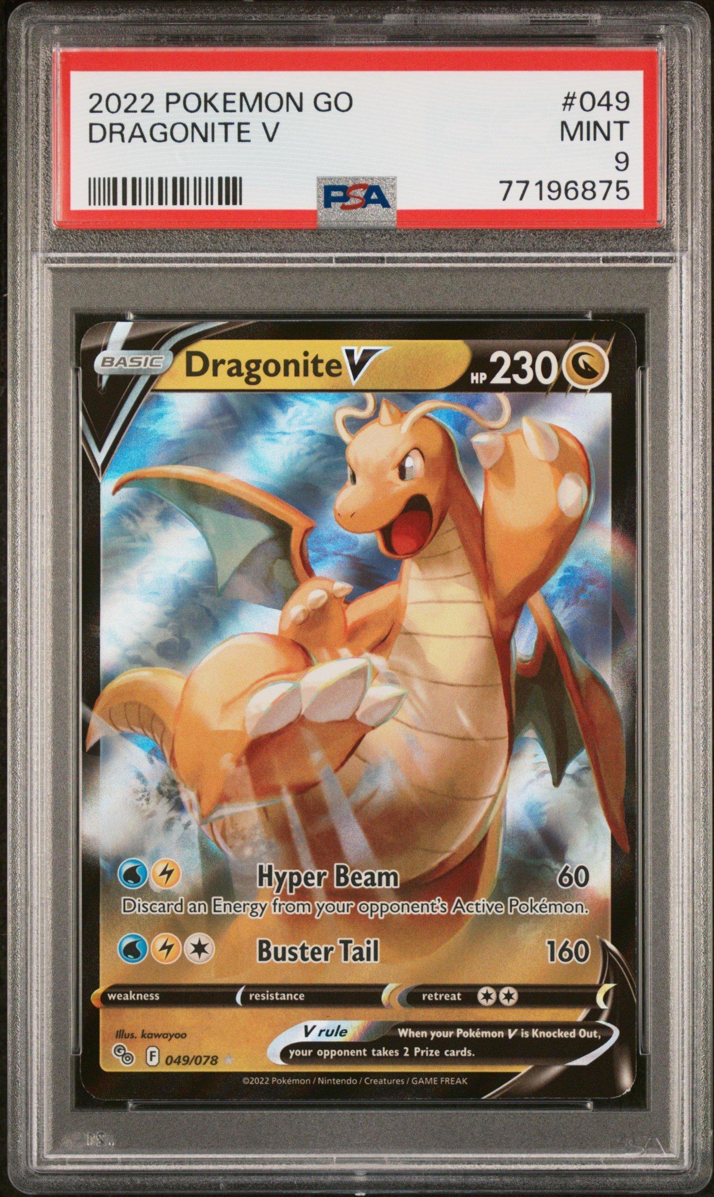 2022 Pokemon Go 049 Dragonite V PSA 9 | GameStop