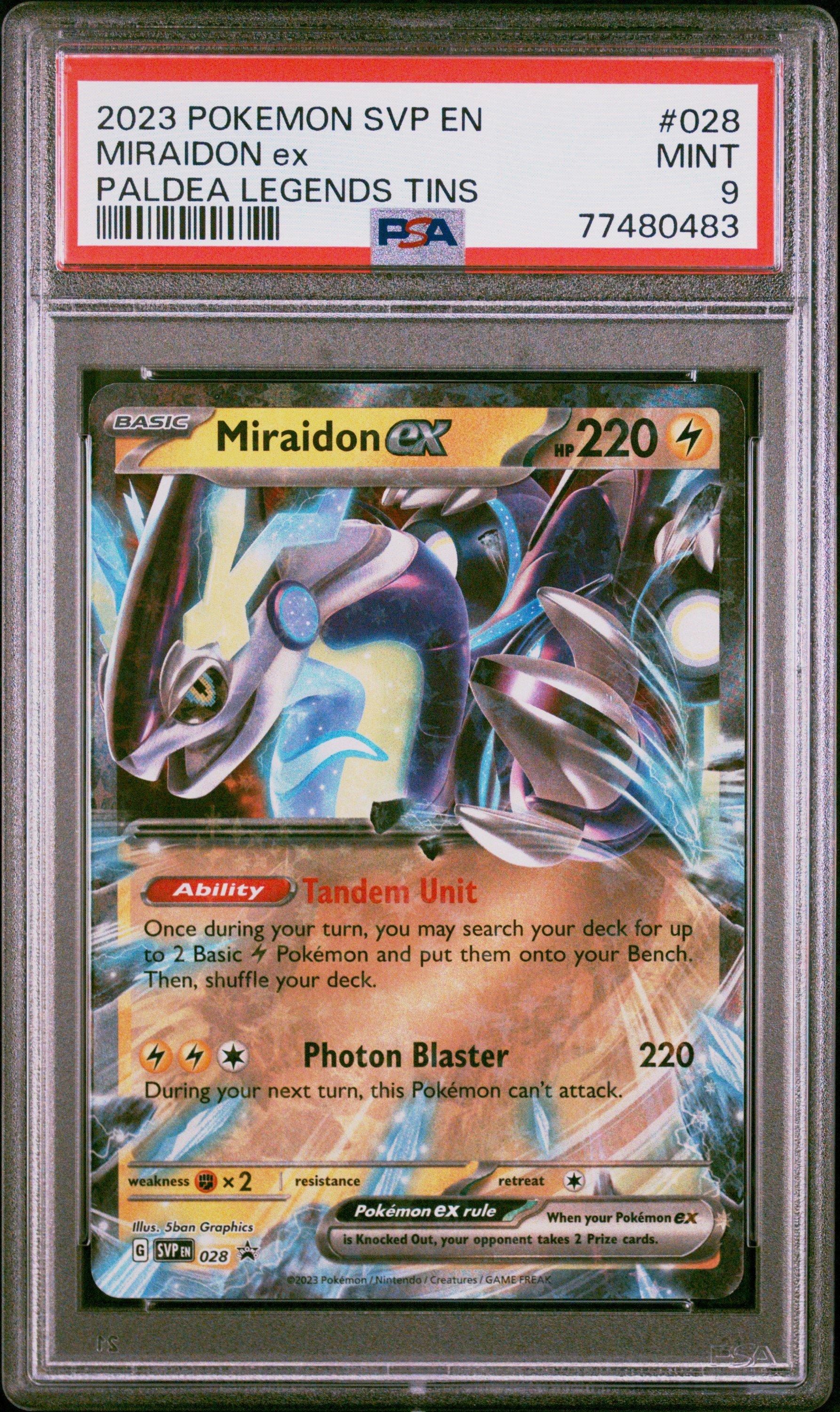 2023 Pokemon Svp En-sv Black Star Promo 028 Miraidon Ex Paldea Legends ...
