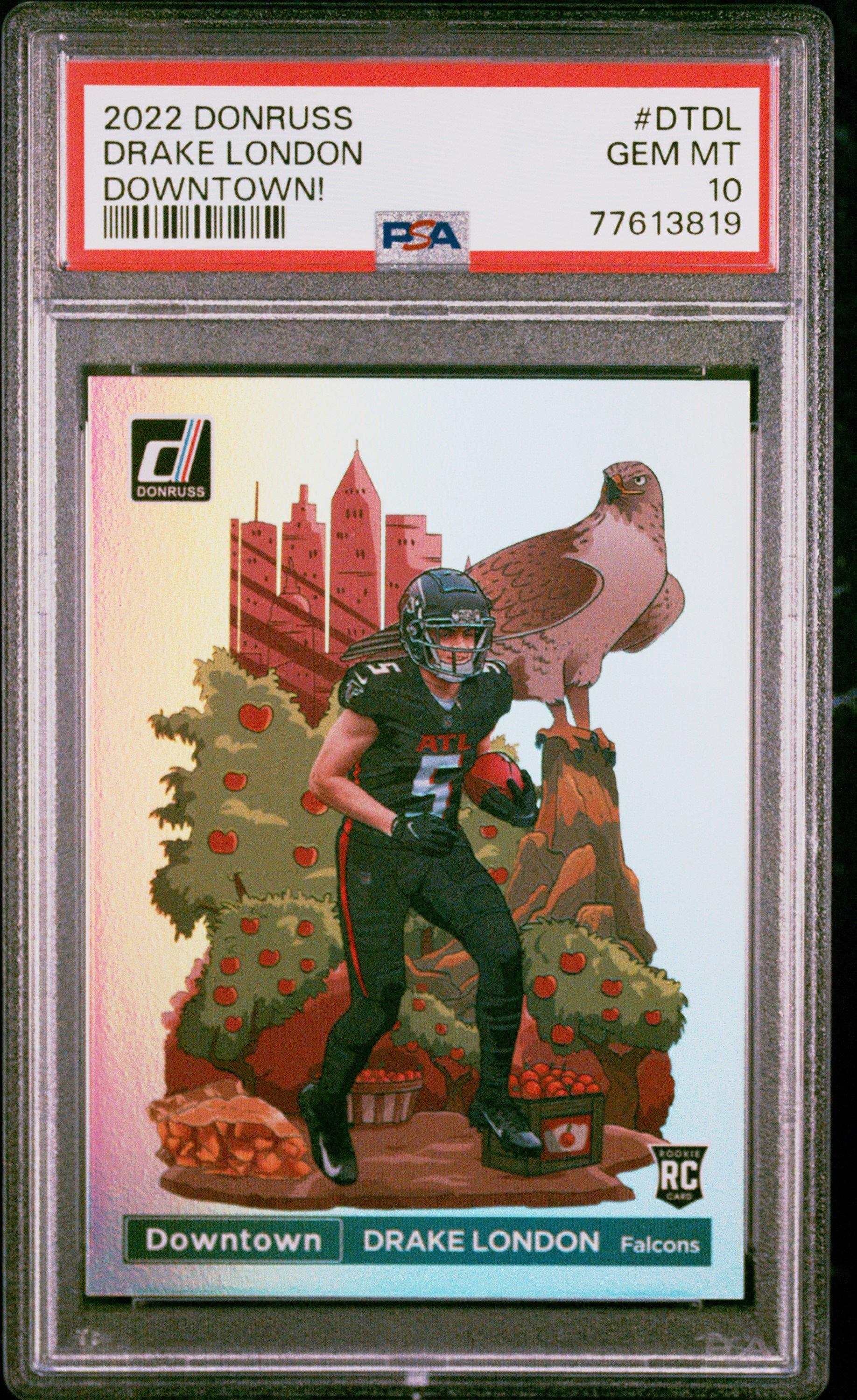 2022 Panini Donruss Downtown Dt-dl Drake London PSA 10 | GameStop